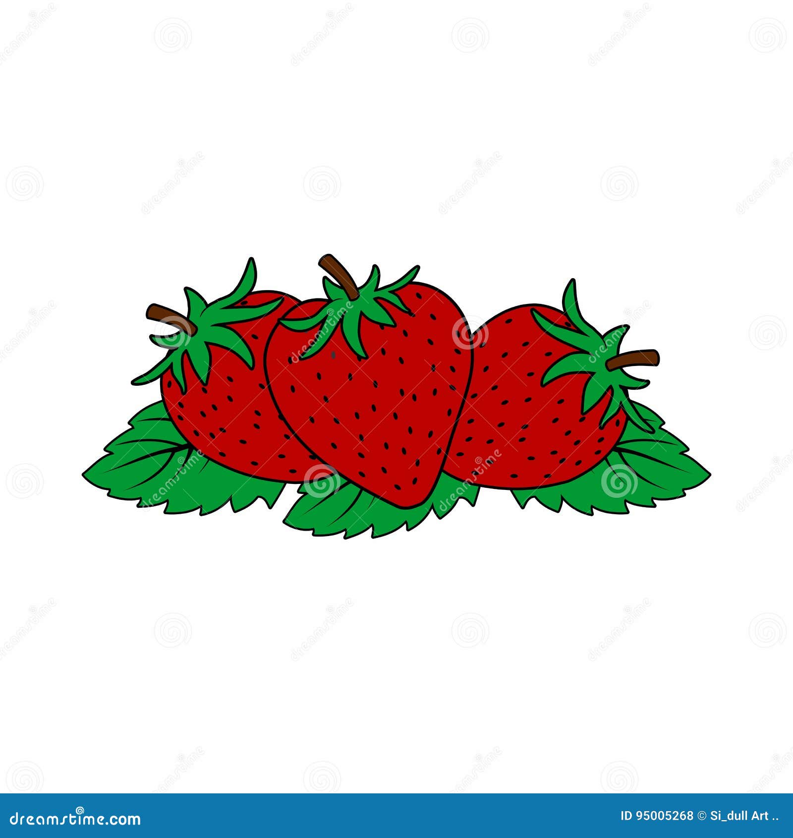 Fraise Logo Design illustration de vecteur. Illustration du produit ...