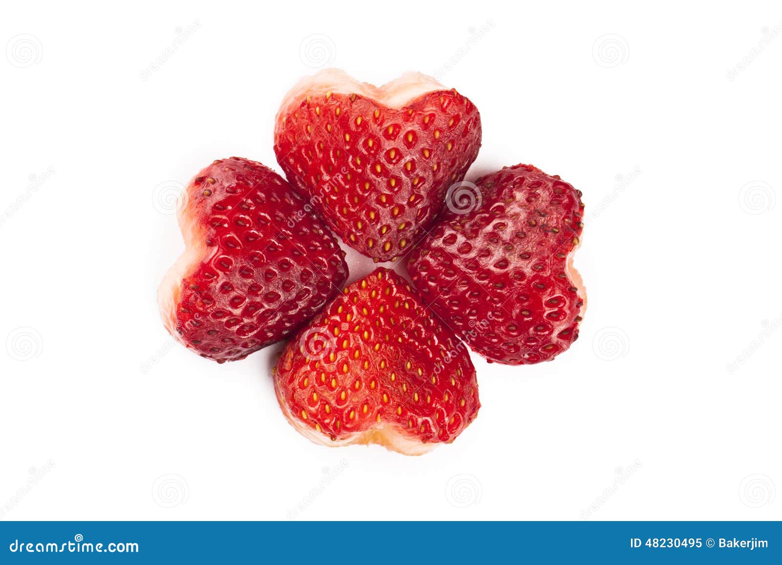 Fraises Sur En Forme De Coeur Image stock - Image of vibrant, coeur ...