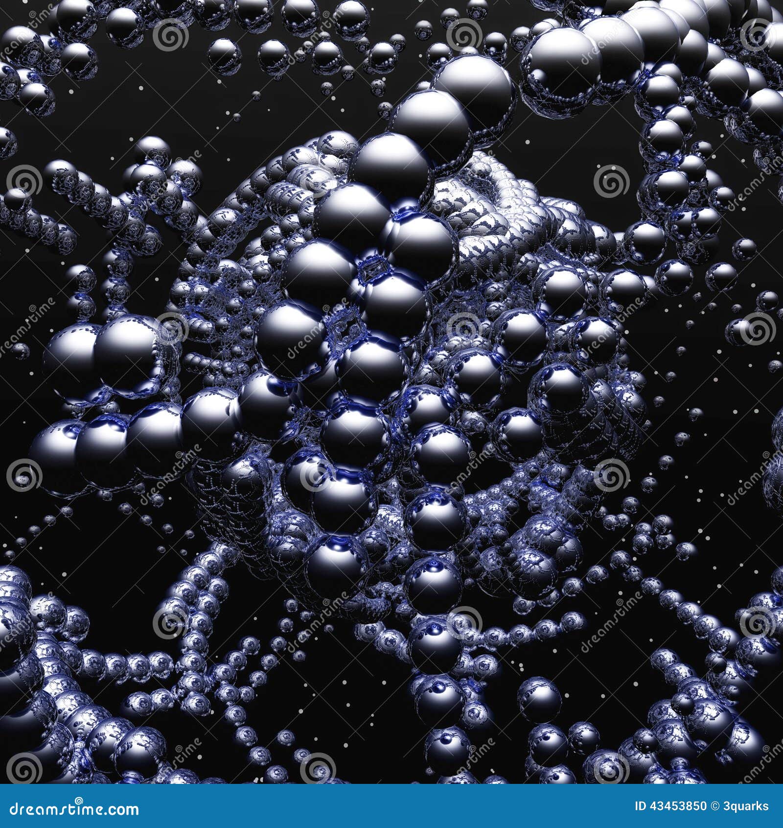 Fraktale Strukturen stock illustration. Illustration of atoms - 43453850