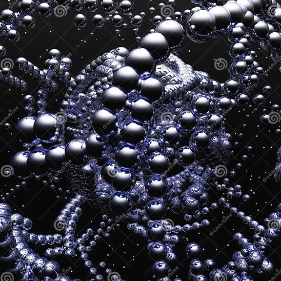 Fraktale Strukturen stock illustration. Illustration of atoms - 43453850