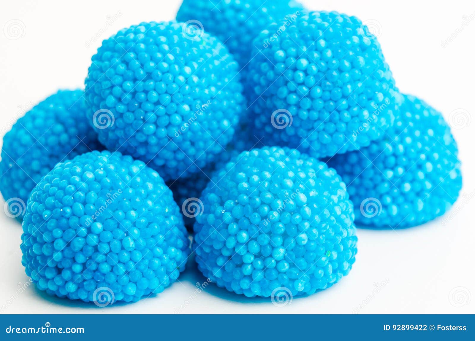 Frambuesas azules gomosas foto de archivo. Imagen de gelatina - 92899422