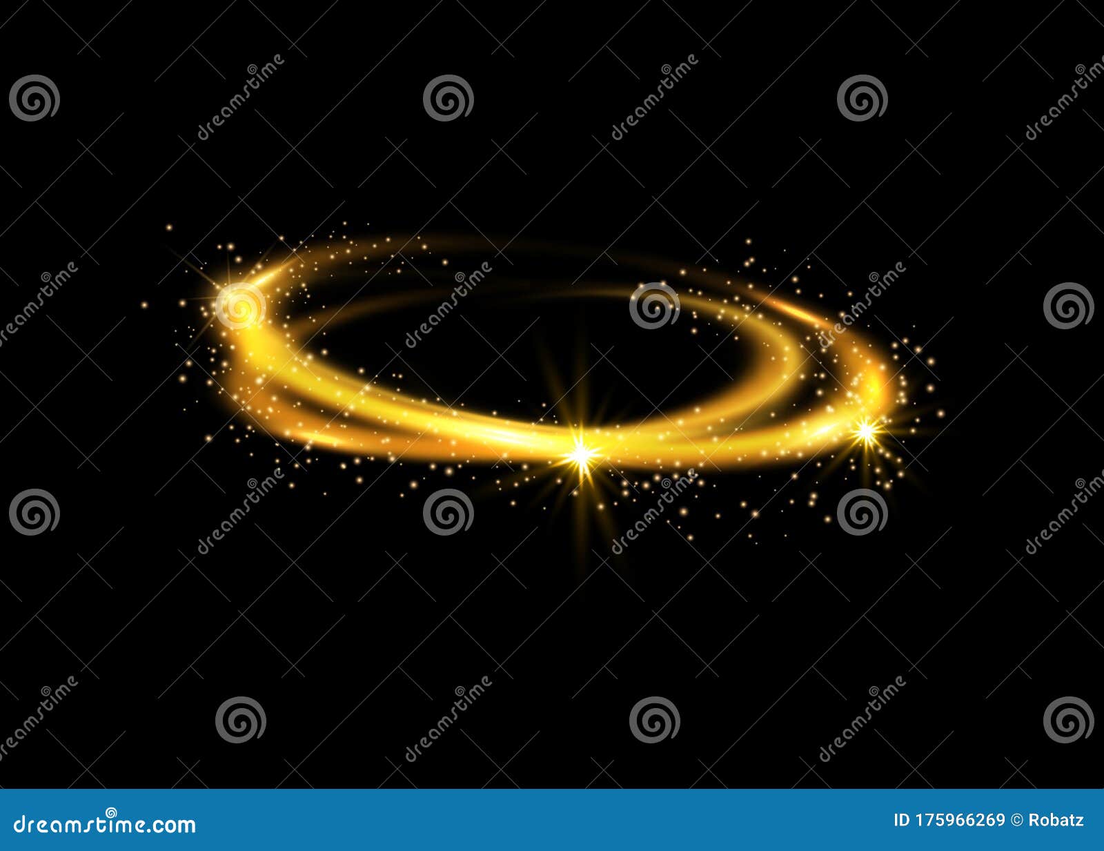 Golden Double Frame Elements. Gold Angles Border On Transparent ...