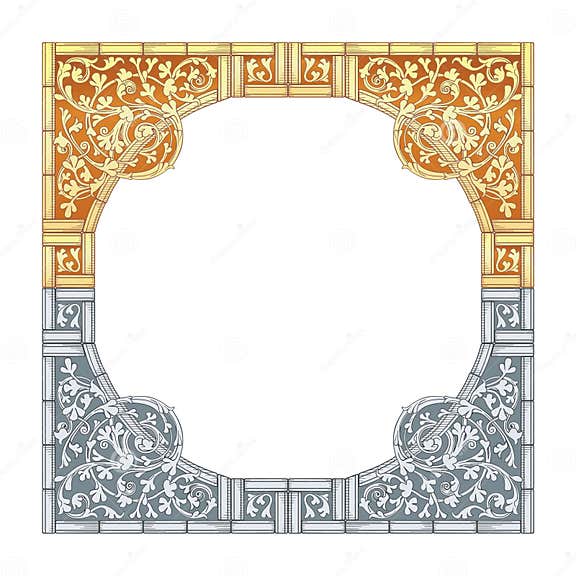 Frame stock vector. Illustration of logo, banner, curve - 4138258