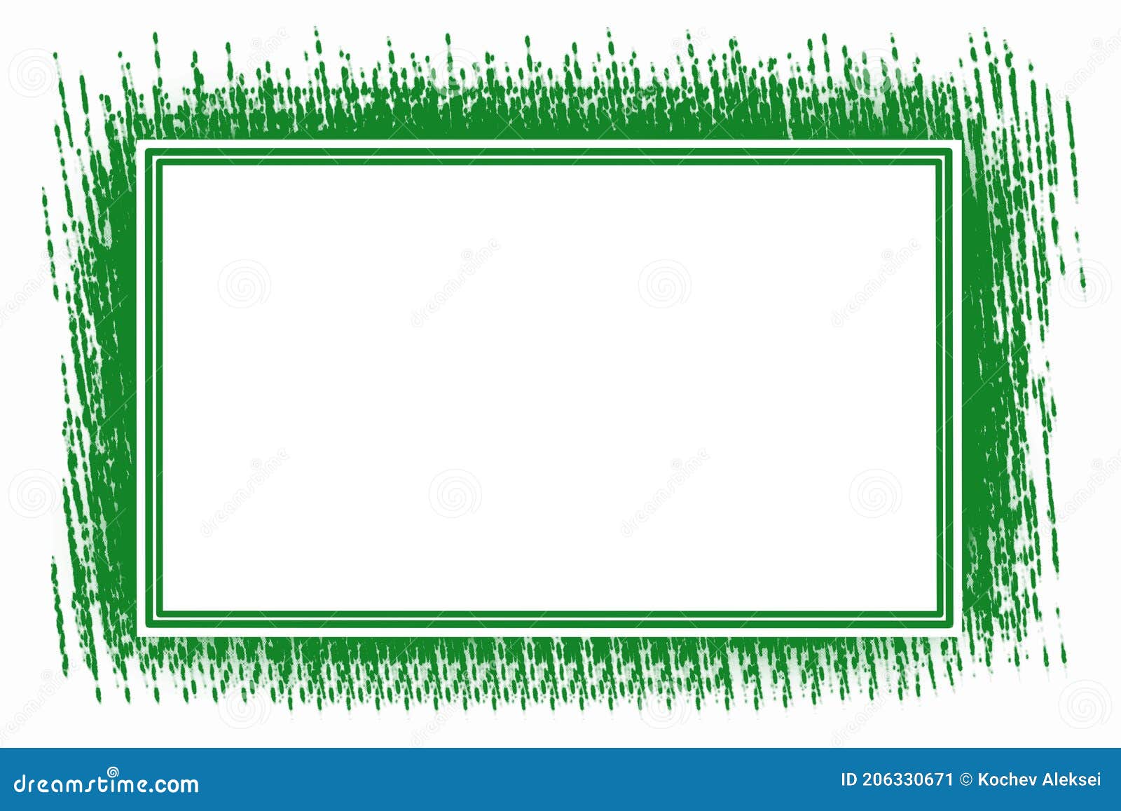 Frame from an Abstract Background Green, White Background Stock ...