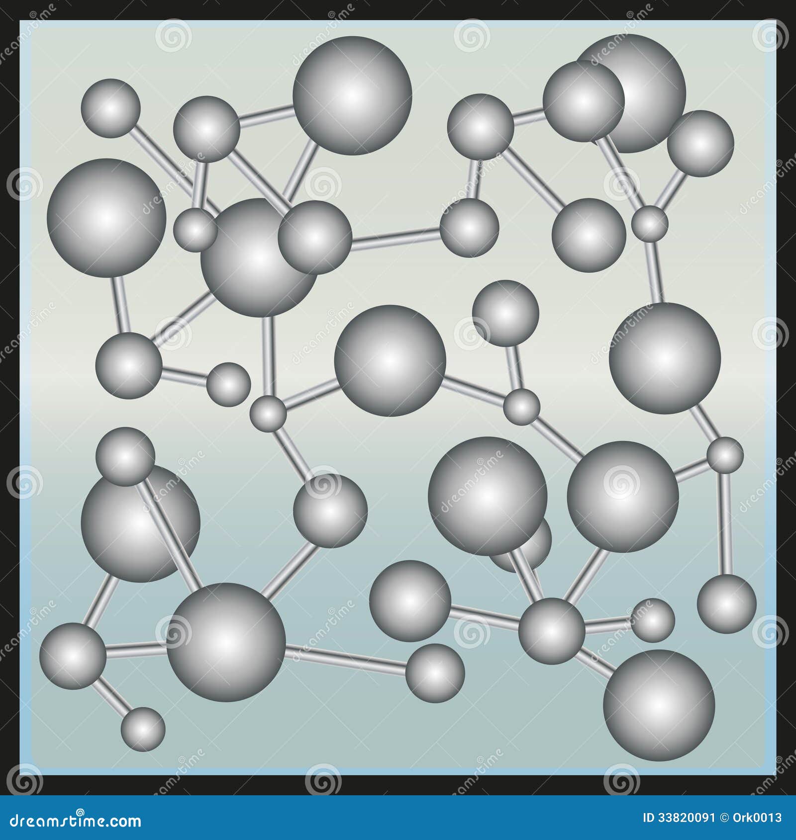 Frame stock vector. Illustration of physics, molecular - 33820091