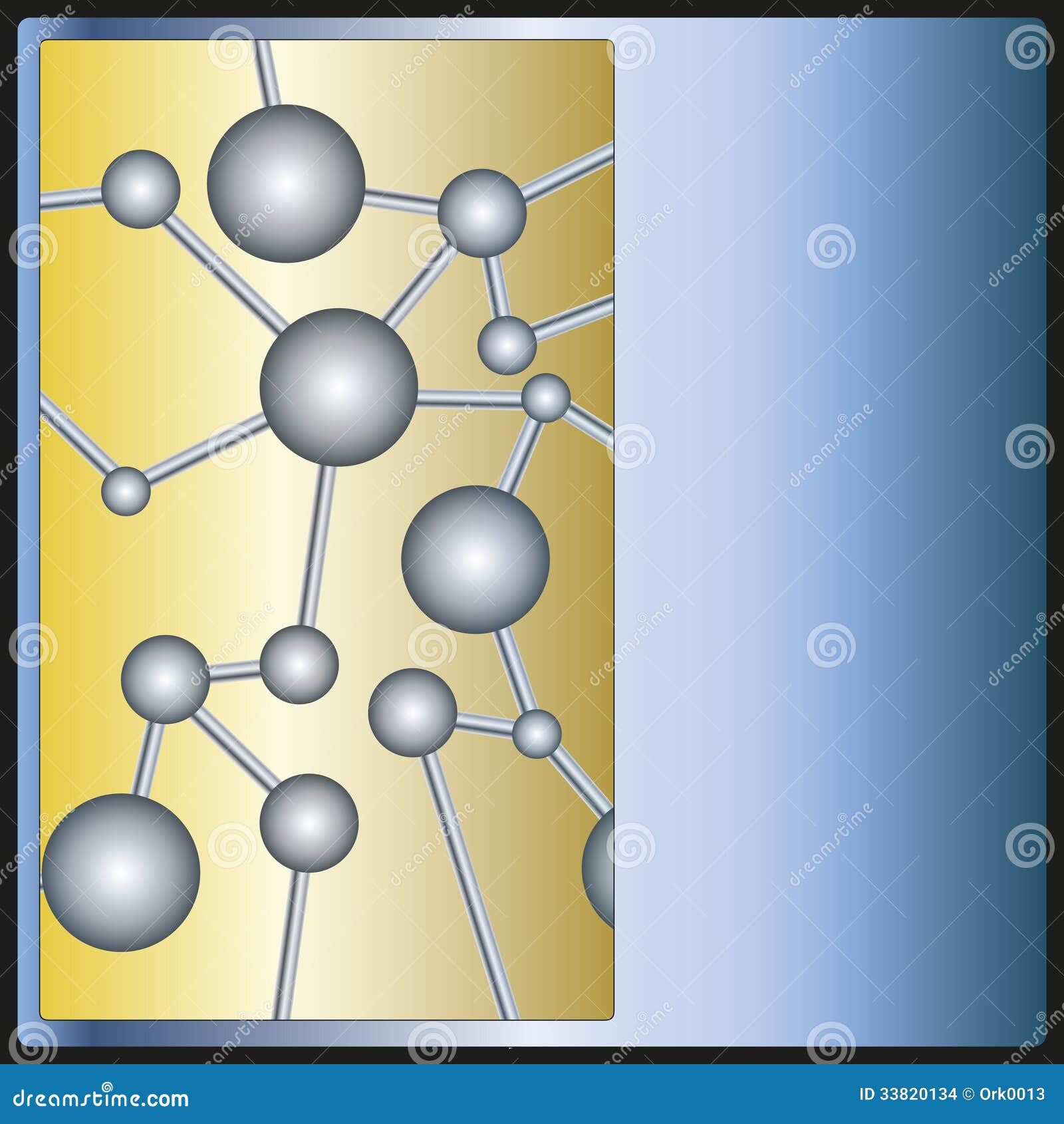 Frame stock vector. Illustration of chemical, molecule - 33820134