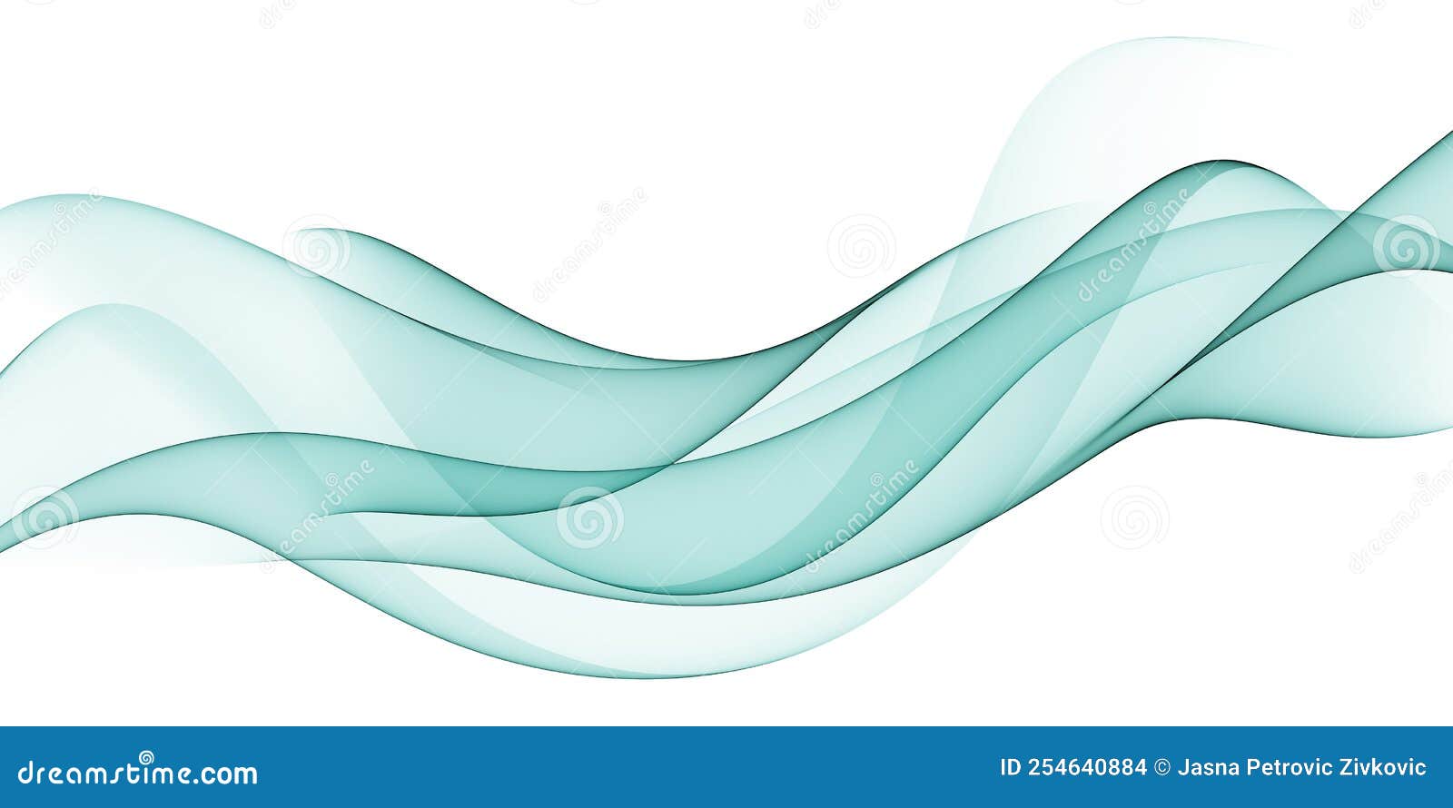 Frame of Abstract Green Wave Melody Lines on White Background Stock ...