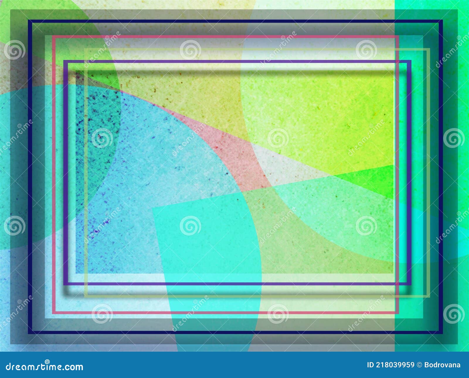 Frame on an Abstract Multicolor Background for Text. Stock Image ...