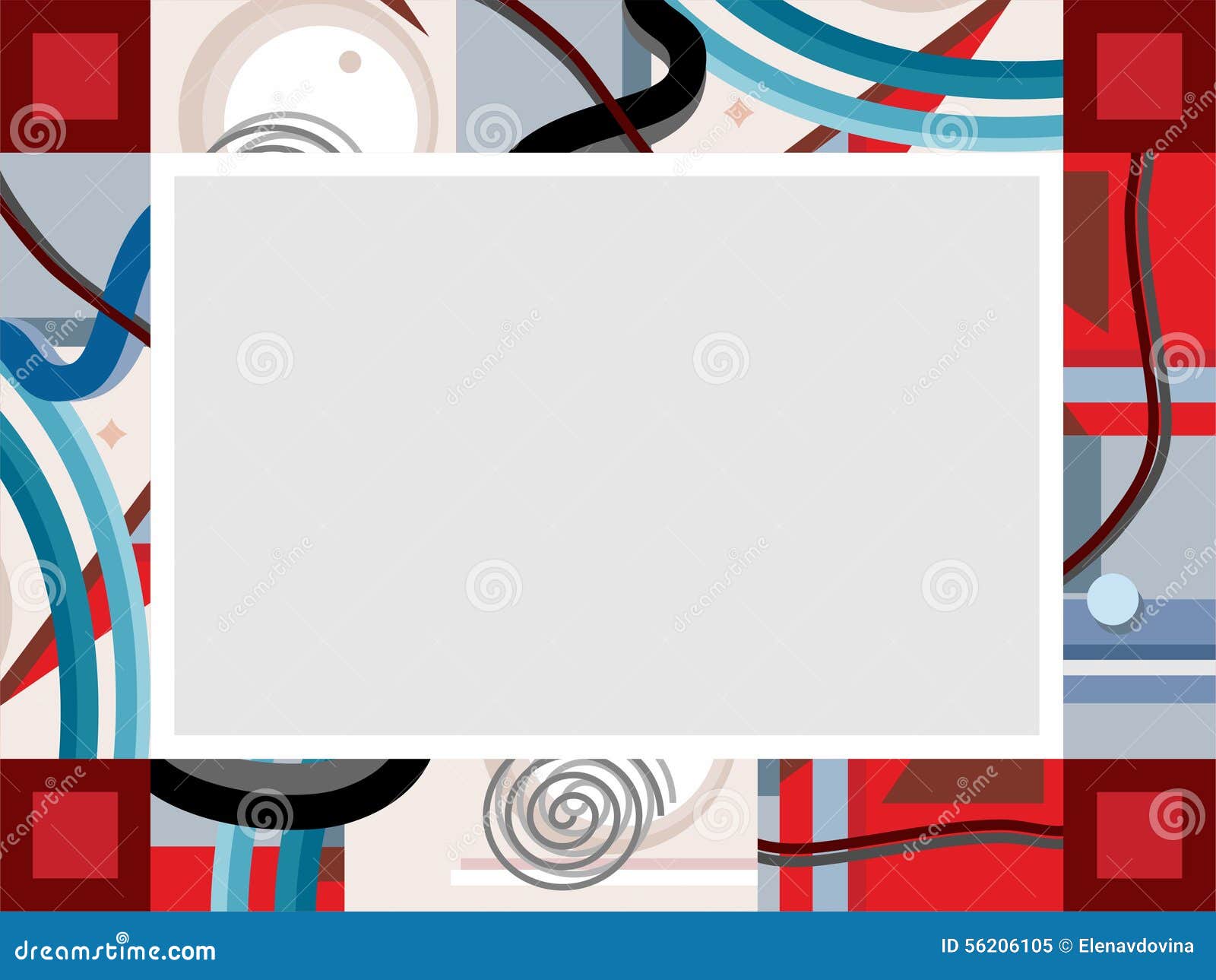 Frame, Abstract, Red, Grey. Stock Vector - Illustration of decorative ...