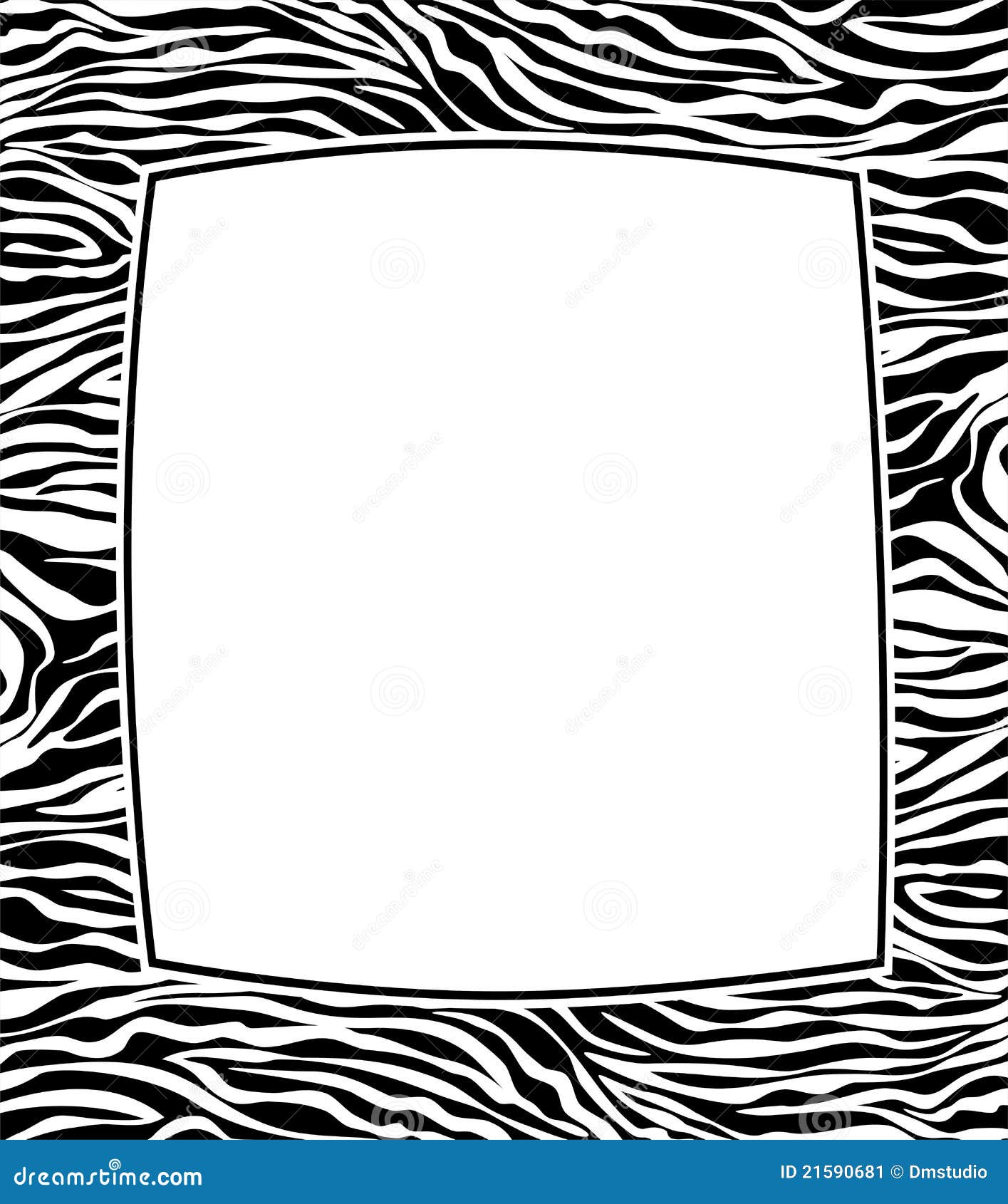 Zebra Border Paper Printable