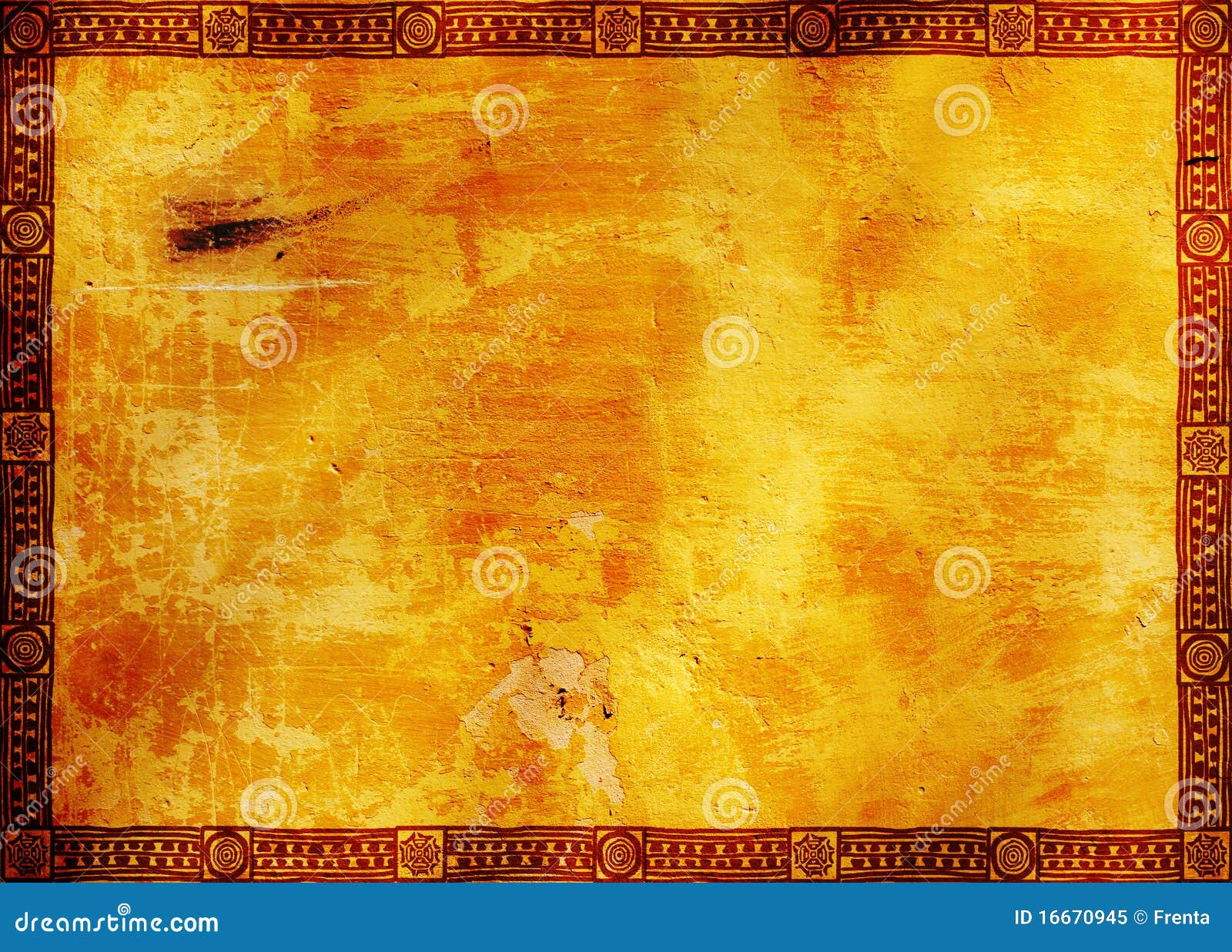 Frame with American Indian Traditional Patterns Stock Illustration ...