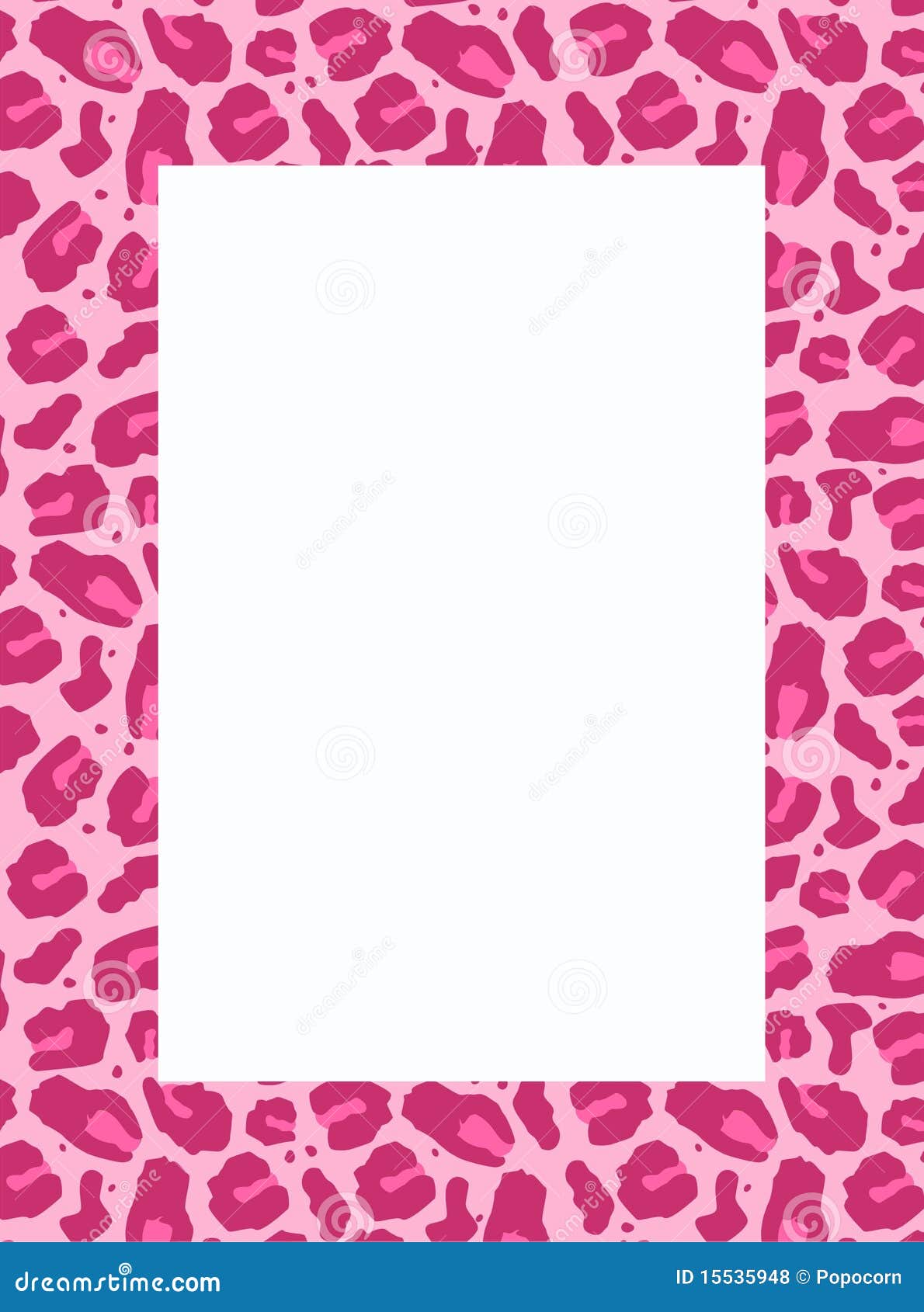 Frame in animal pattern stock illustration. Illustration of cartoon ...