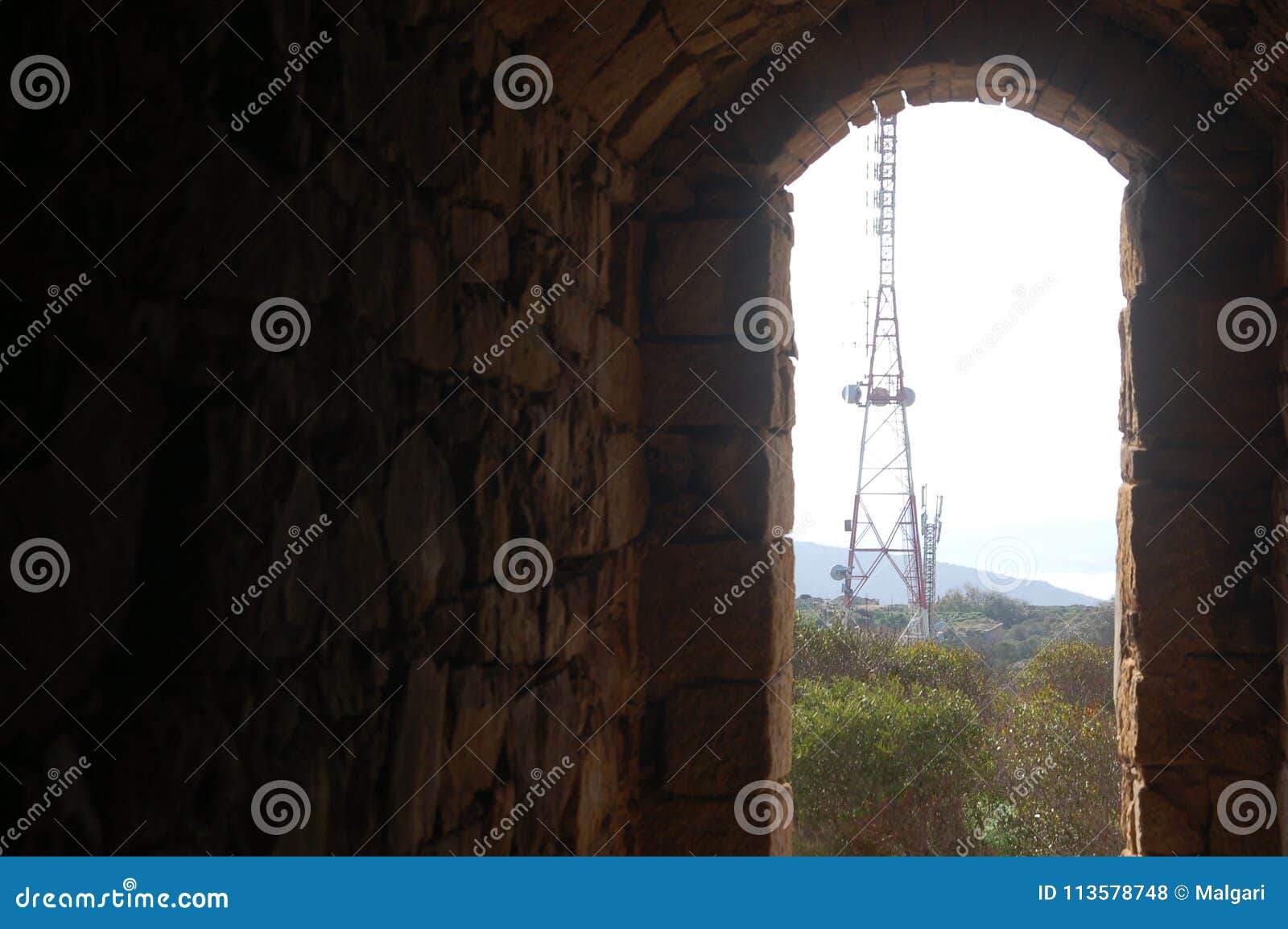 Frame of an antenna stock photo. Image of radio, communication - 113578748