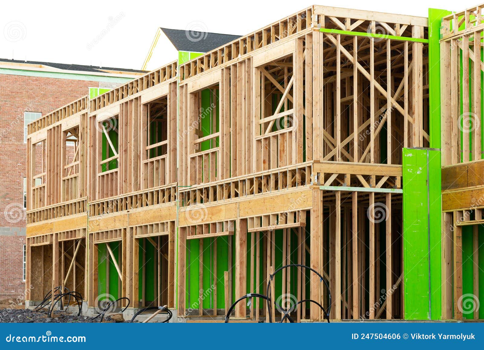 Frame of a Apartment Building Stock Photo - Image of frame, structure ...