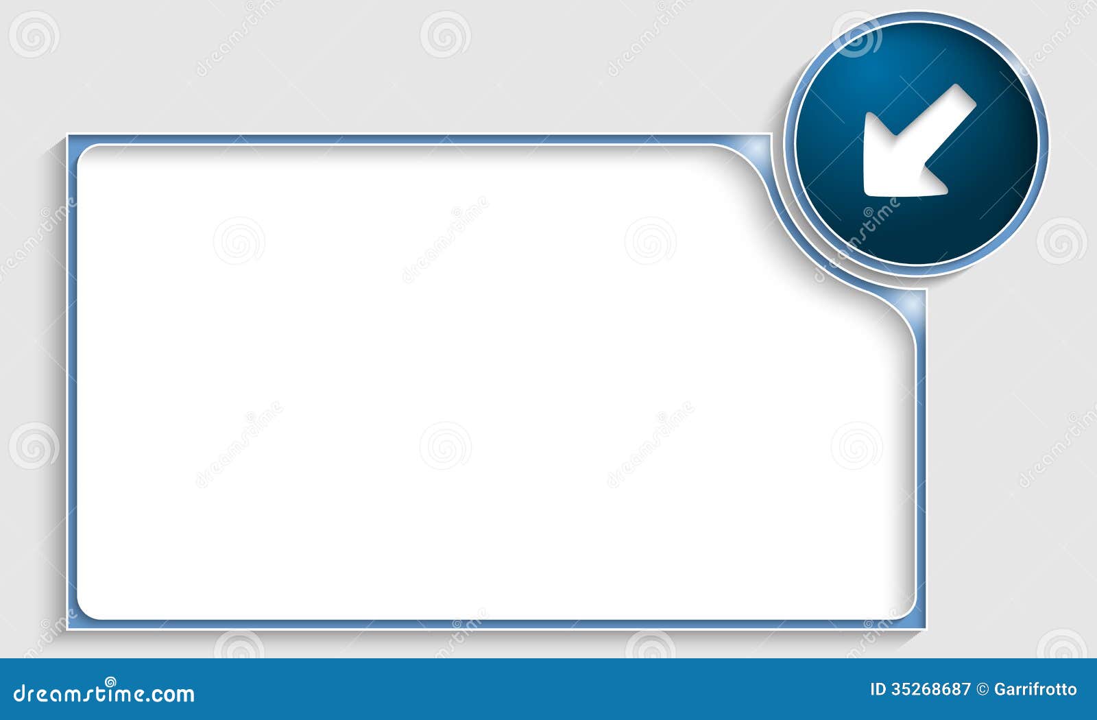 Frame with arrow stock vector. Illustration of arrow - 35268687