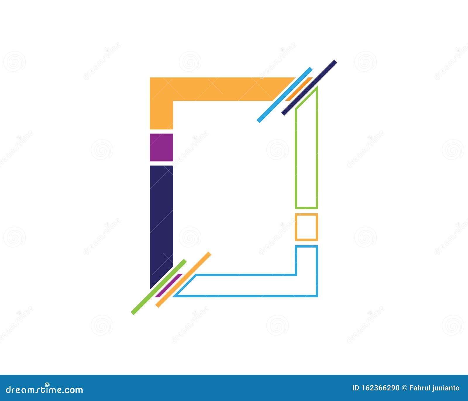 Frame Art Design Stock Vector Template Stock Vector - Illustration of ...