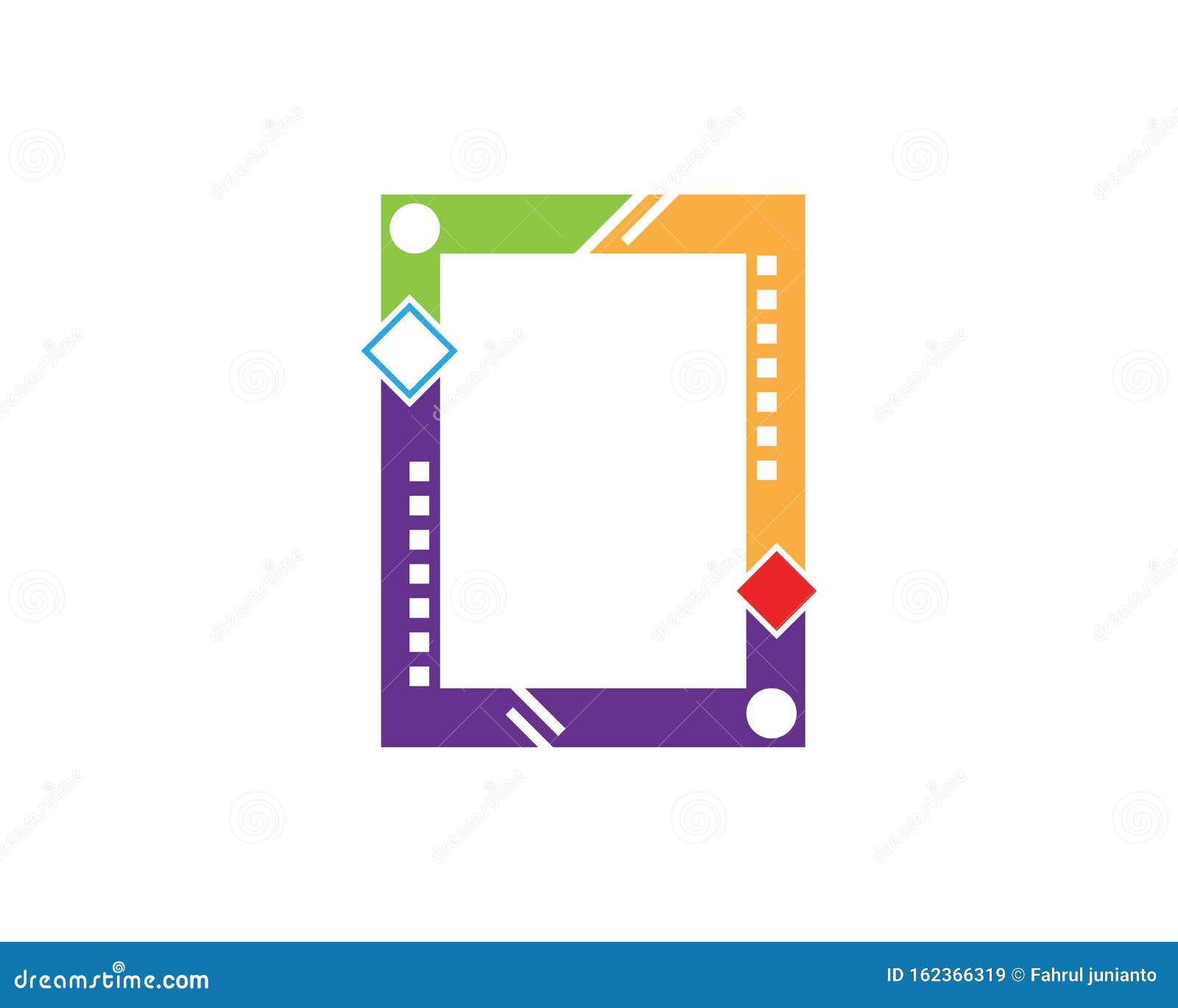 Frame Art Design Stock Vector Template Stock Vector - Illustration of ...