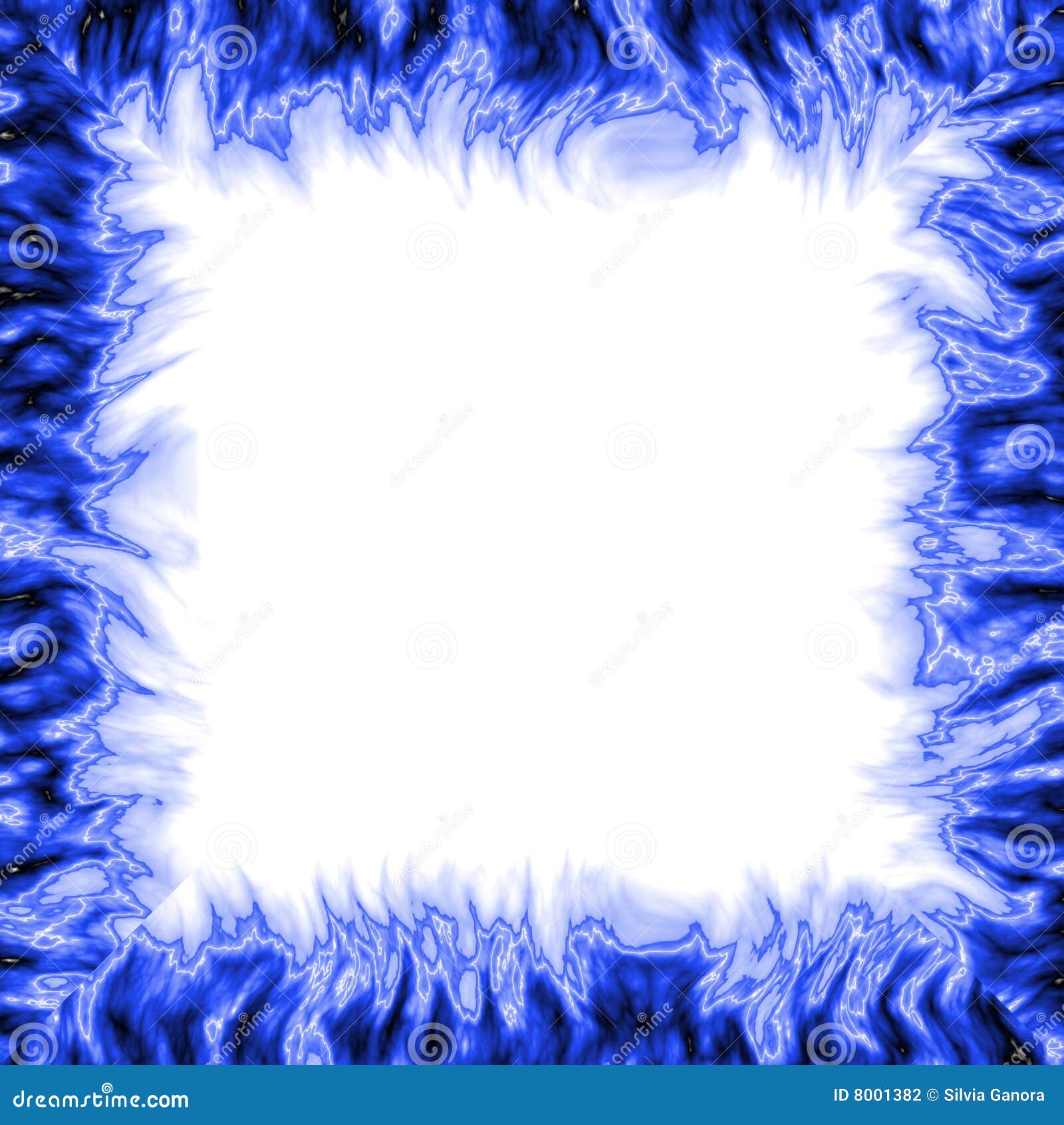 Frame azul ilustração stock. Ilustração de beira, quadro - 8001382