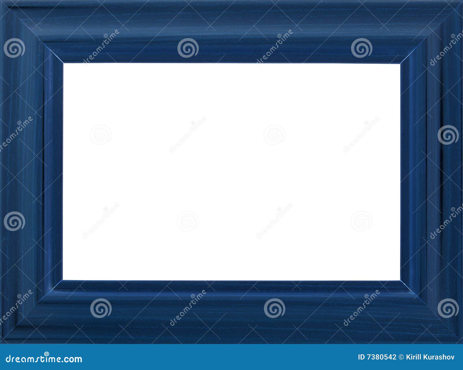 Frame azul da foto foto de stock. Imagem de retangular - 7380542