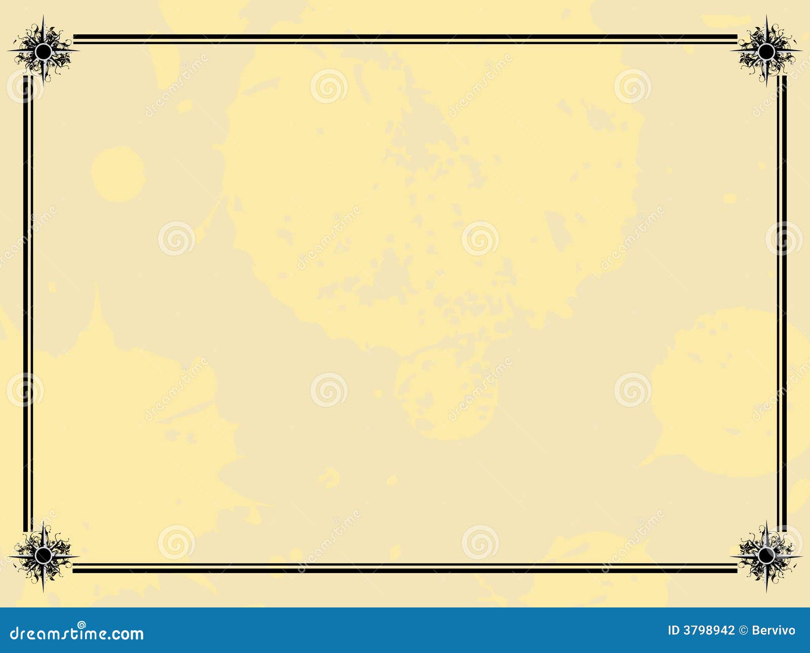 Frame Background with Compass Cone in Border Stock Illustration ...