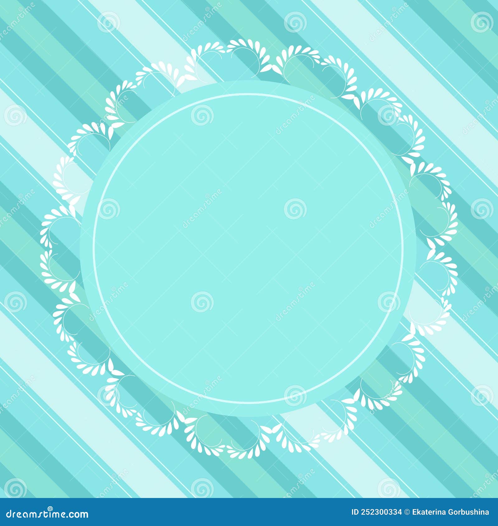 Frame Background with Plants and Leaves on Color Background Stock ...