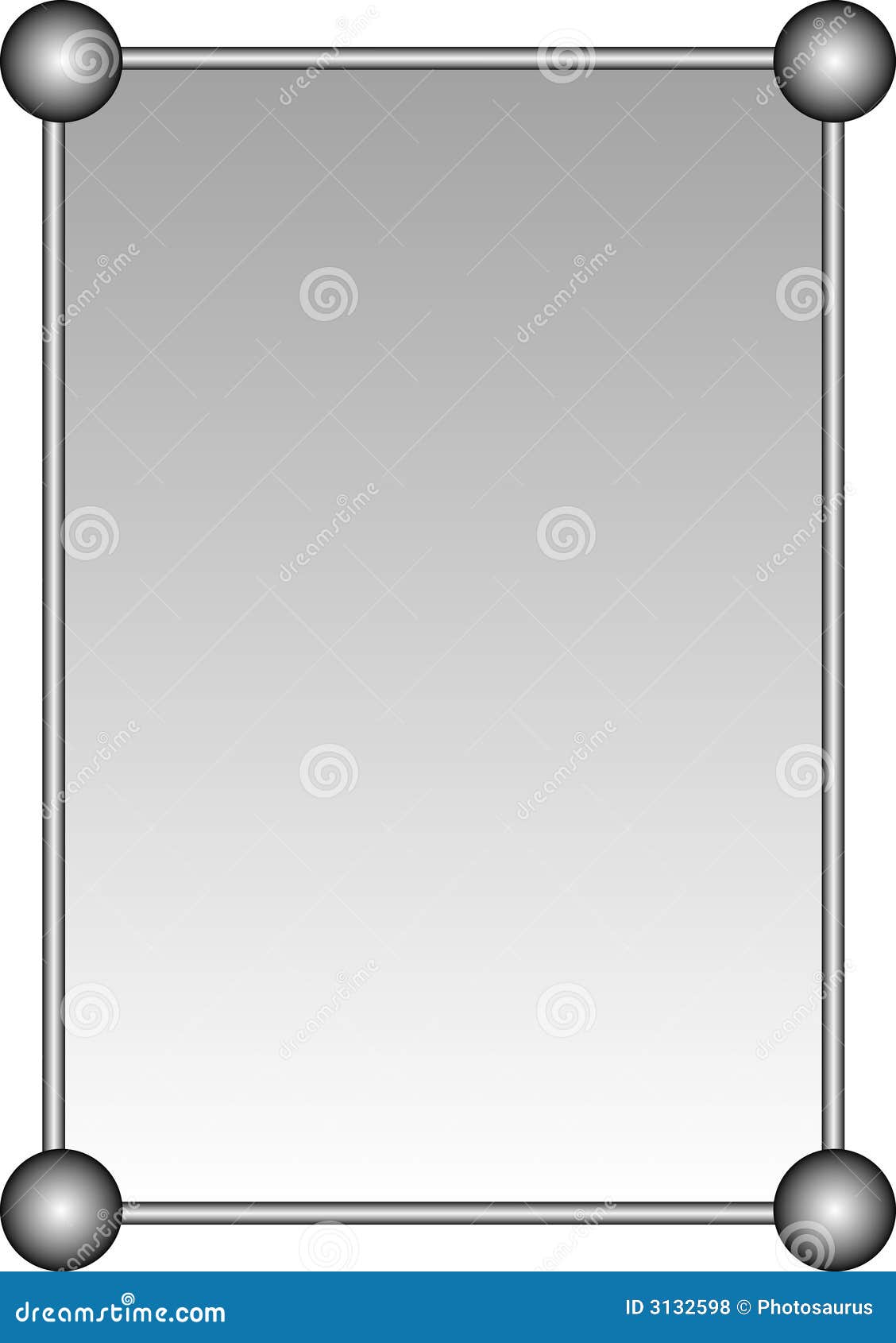 Frame with balls stock vector. Illustration of memories - 3132598