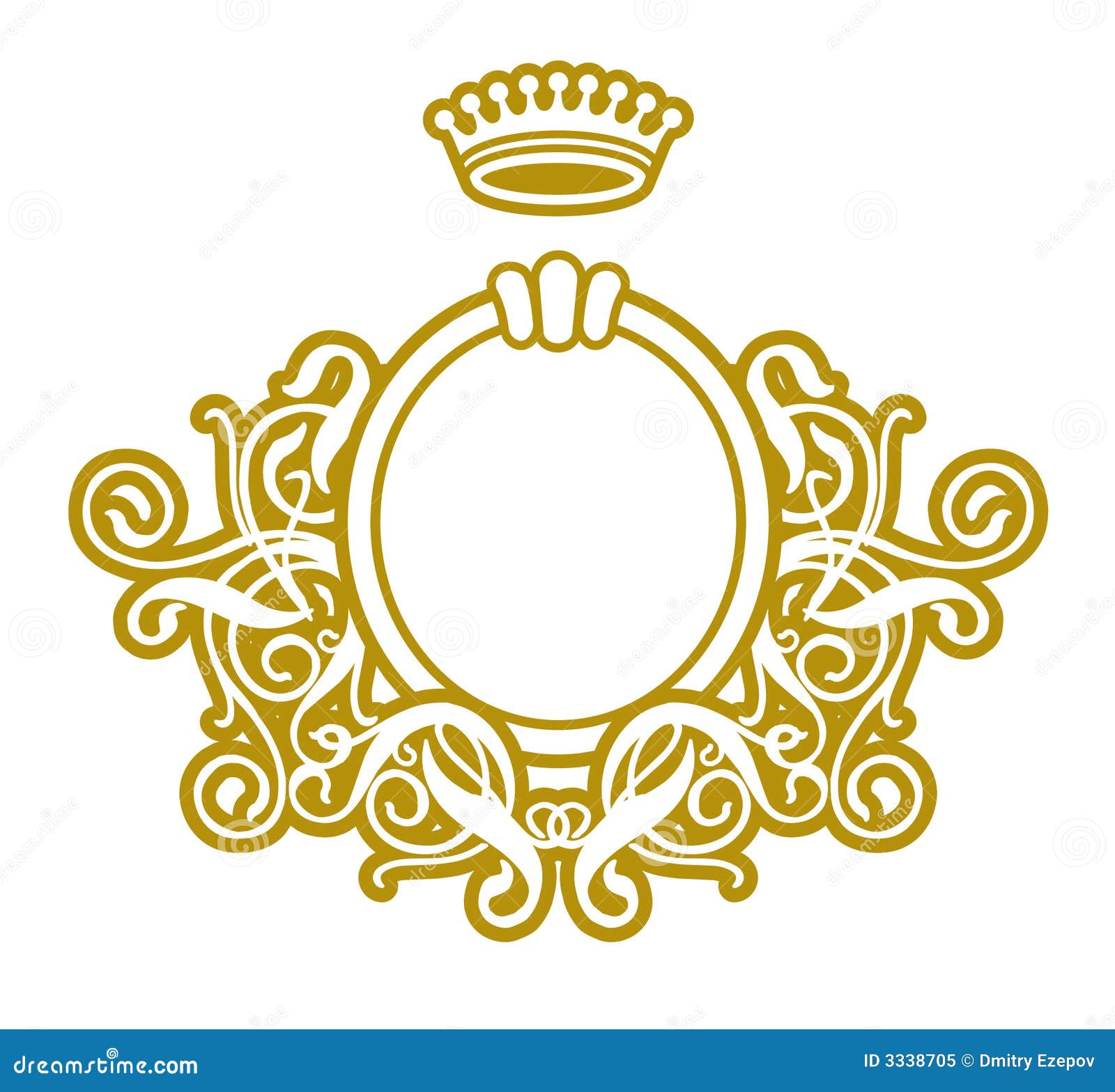 Frame Baroque VIII stock vector. Illustration of handmade - 3338705