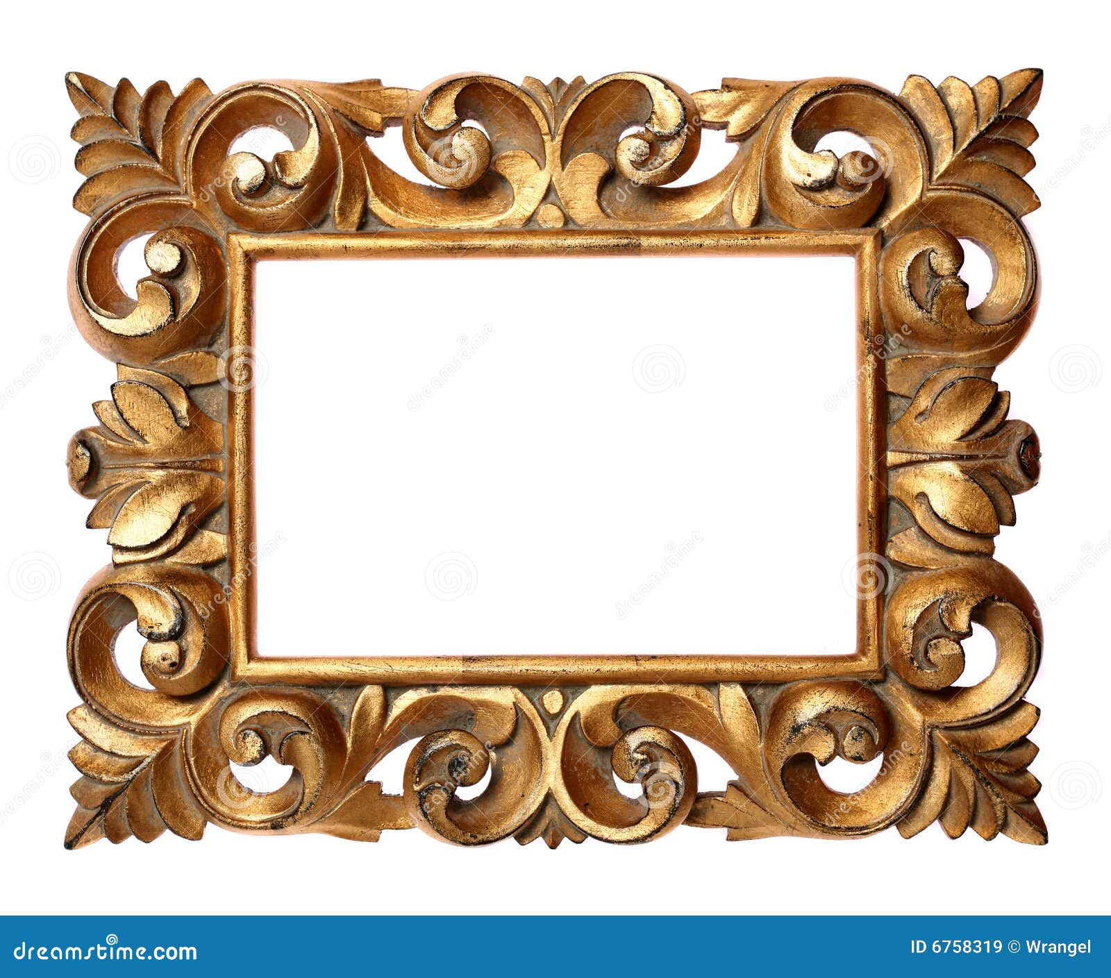 Frame Barroco De Madeira Do Estilo Imagem de Stock - Imagem de pintura ...