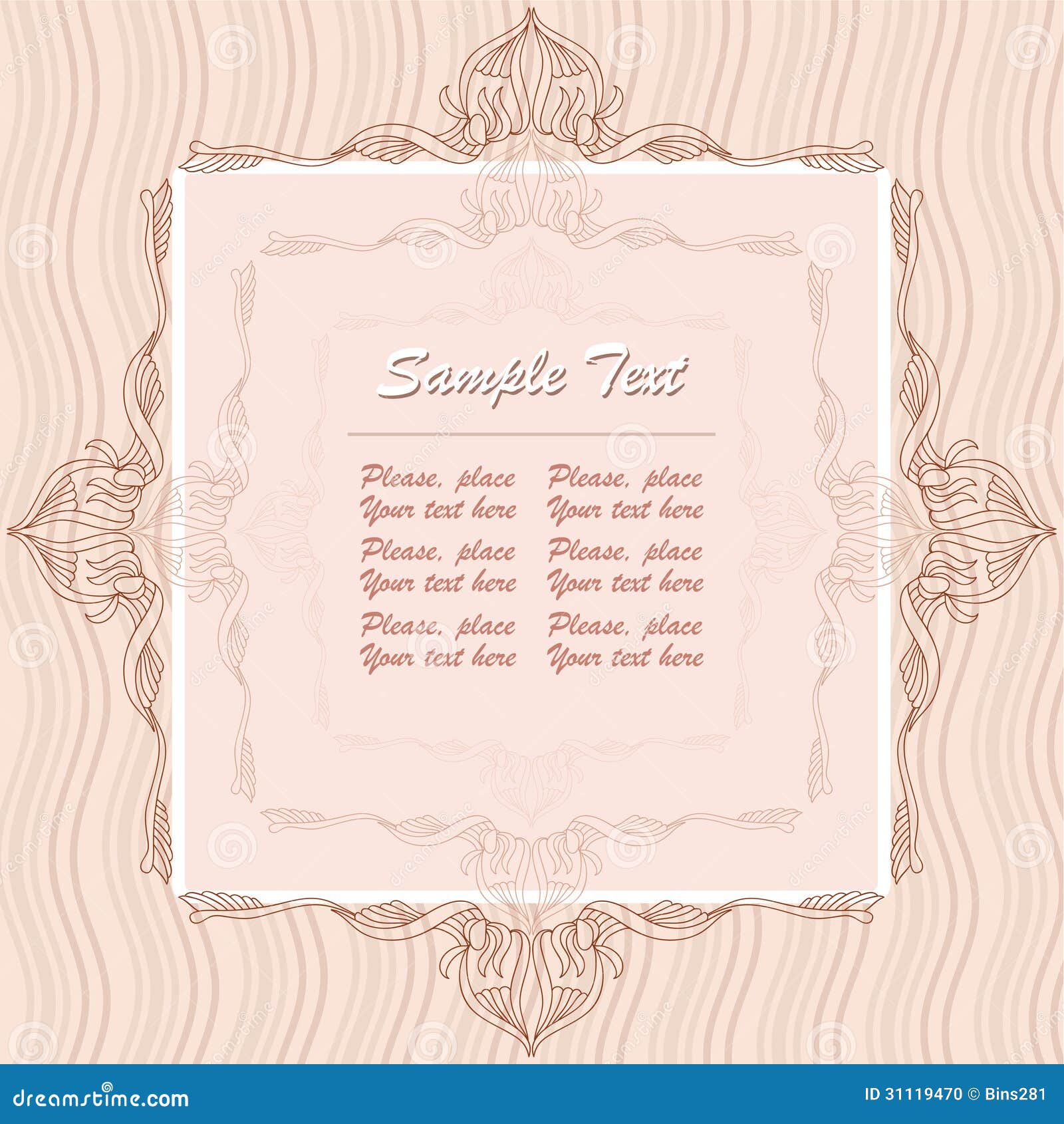 Frame stock vector. Illustration of decoration, love - 31119470