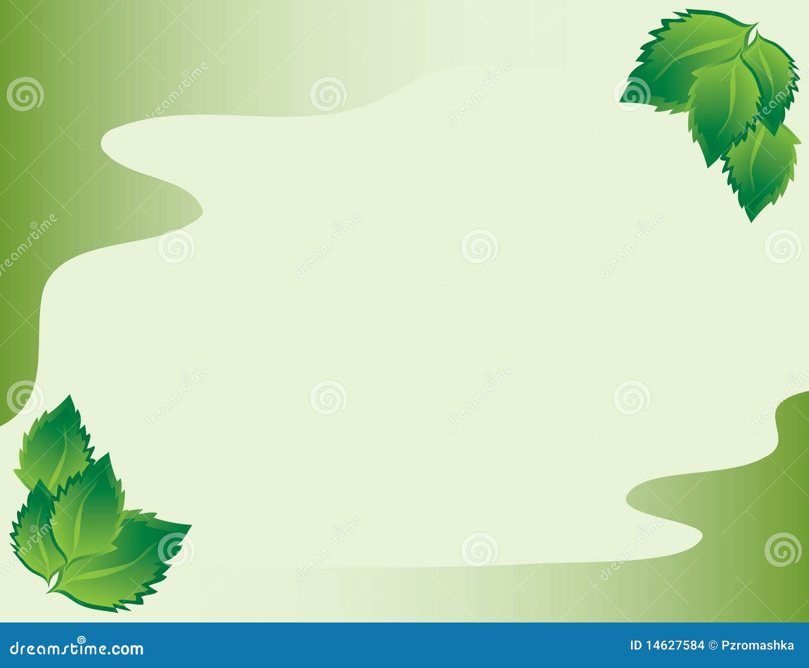 Frame with birch leaves stock vector. Illustration of design - 14627584