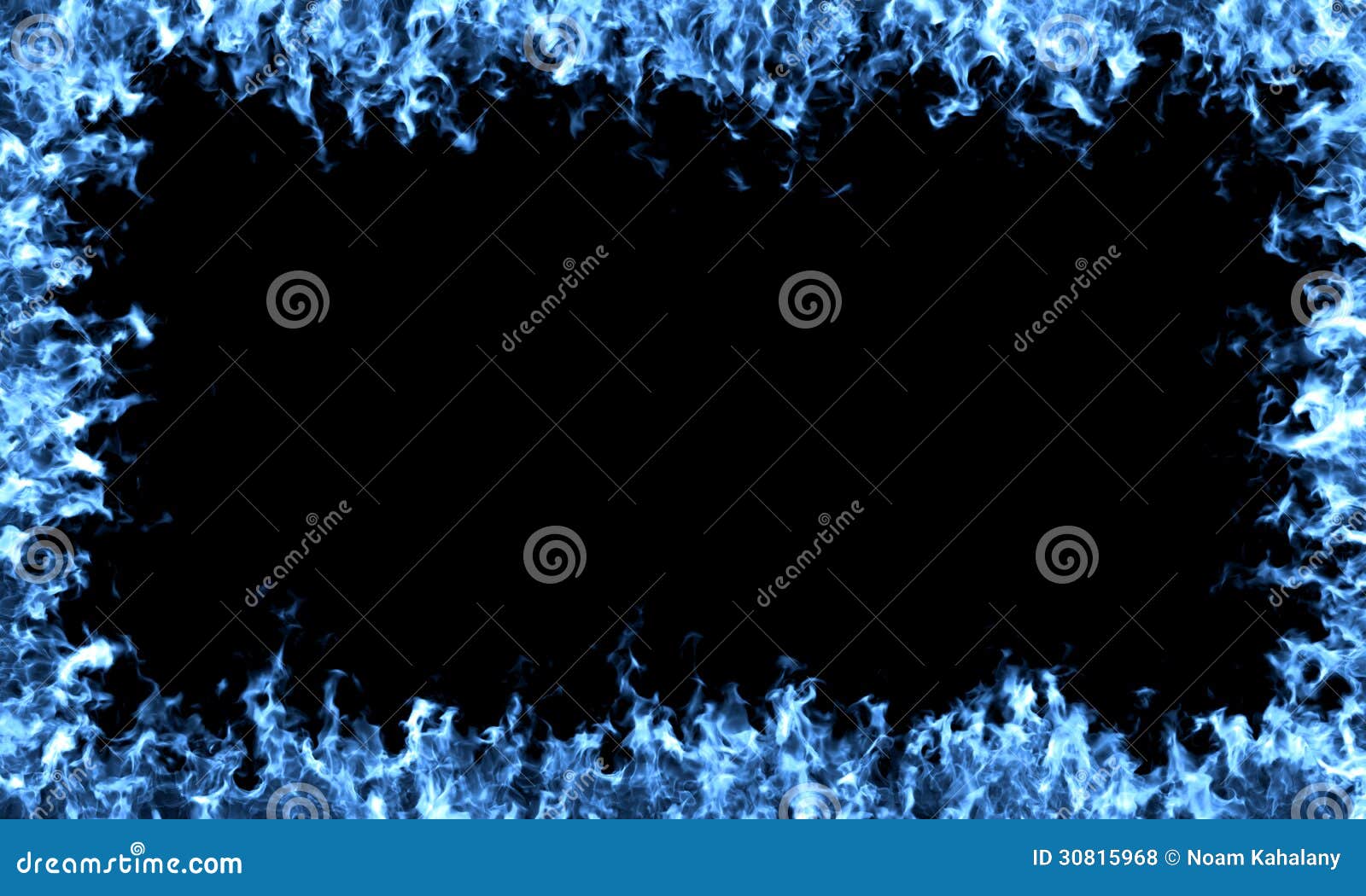 Frame of blue flames stock photo. Image of inferno, fire - 30815968