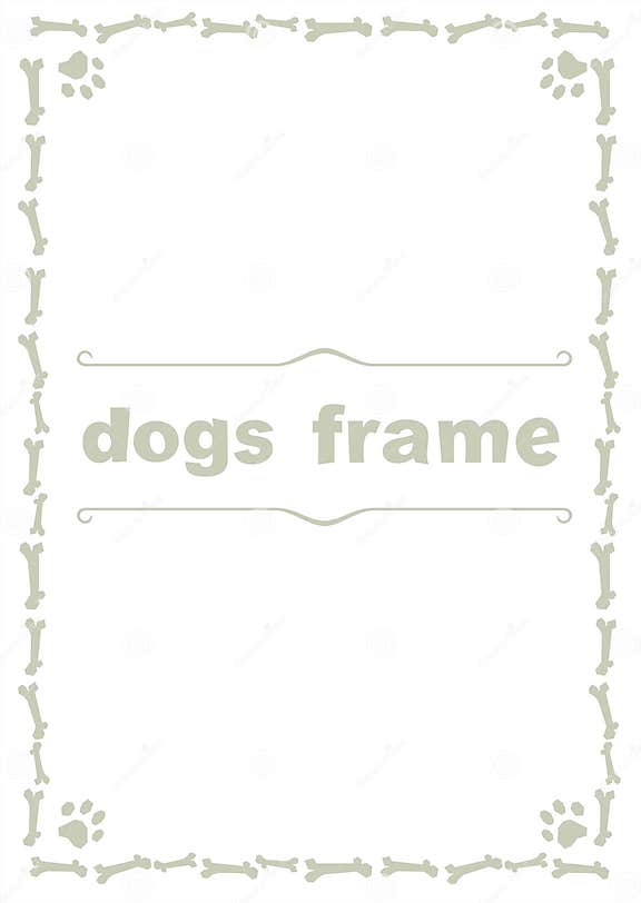 Frame of bones. stock vector. Illustration of guard, silhouettes - 54036713
