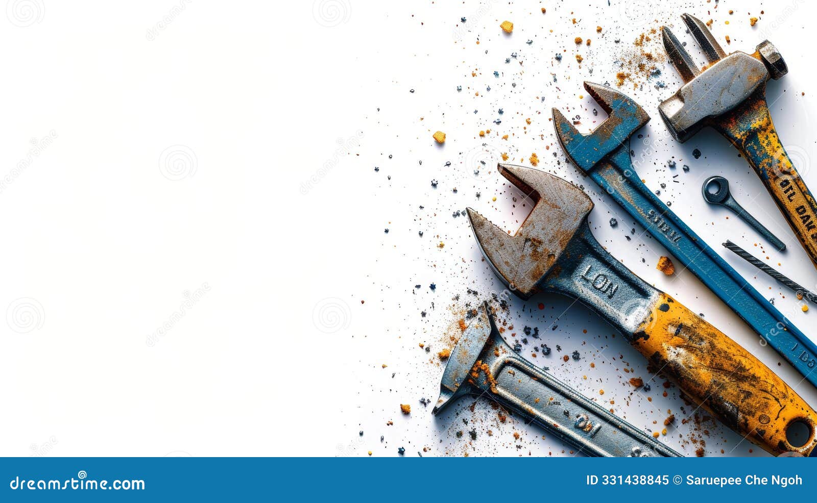 Frame Border Background of Labor Day Concept with Rustic Tools and ...