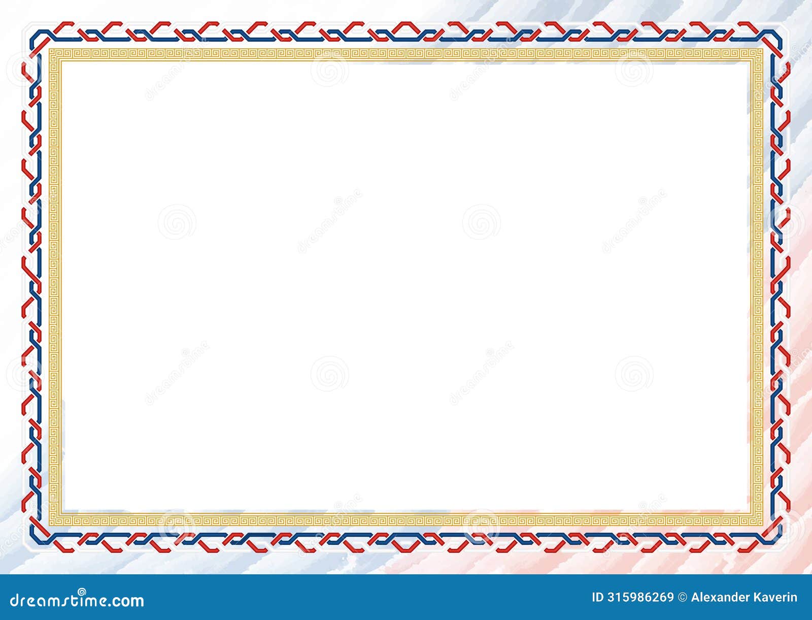 Frame and Border with Czech Republic Flag Stock Illustration ...