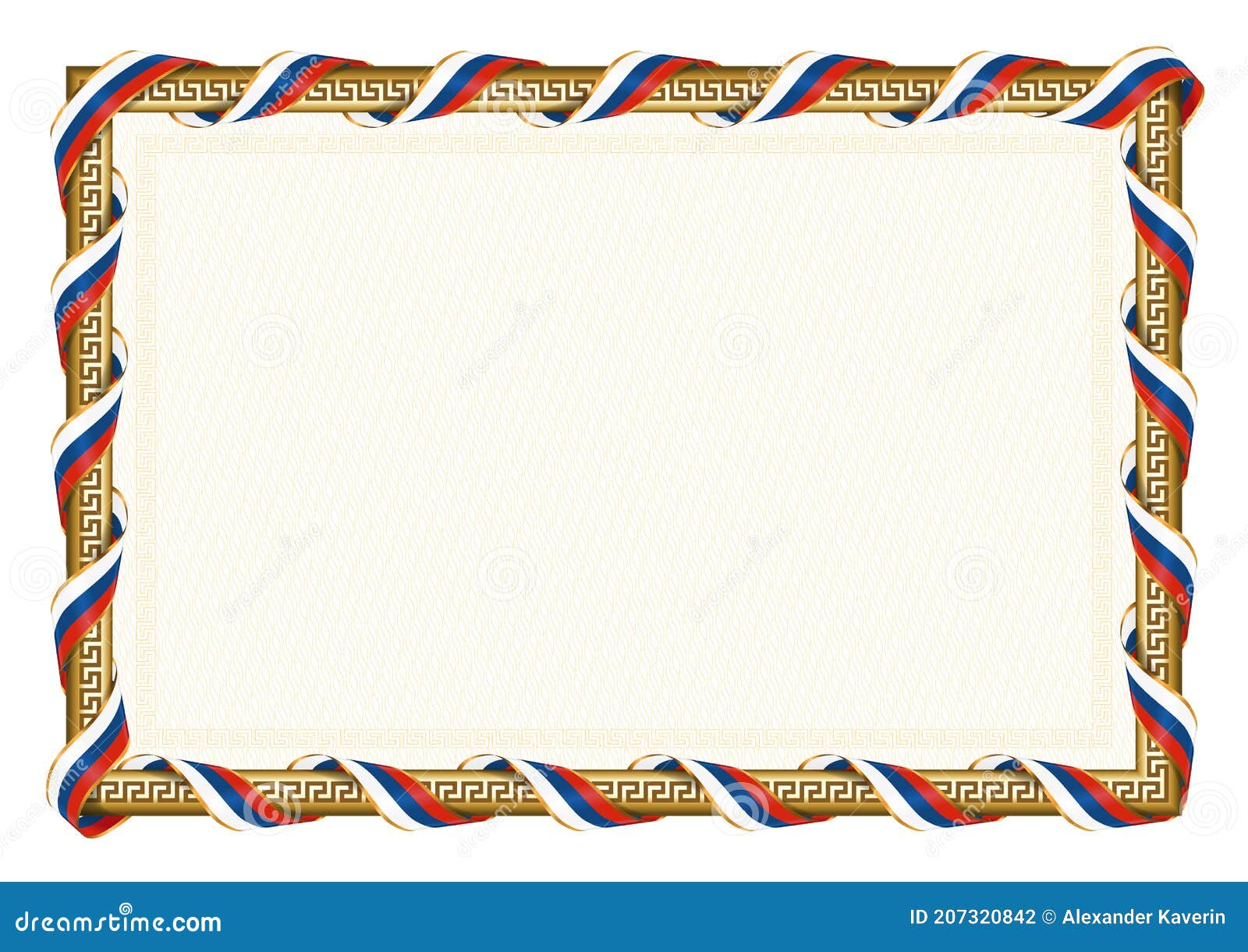 Frame and Border with Czech Republic Flag Stock Vector - Illustration ...