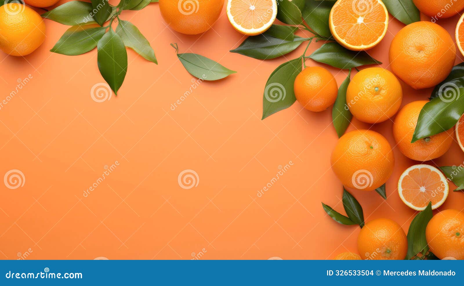 Frame Border, Flat Lay Composition with Fresh Ripe Tangerines and ...