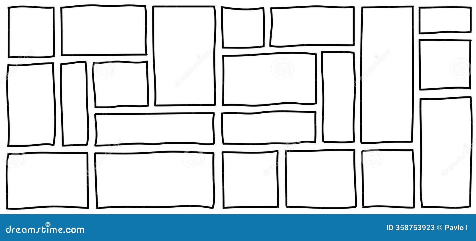 Empty Doodle Checklist. Blank Bullet Journal Sheets. To Do List, Memo ...