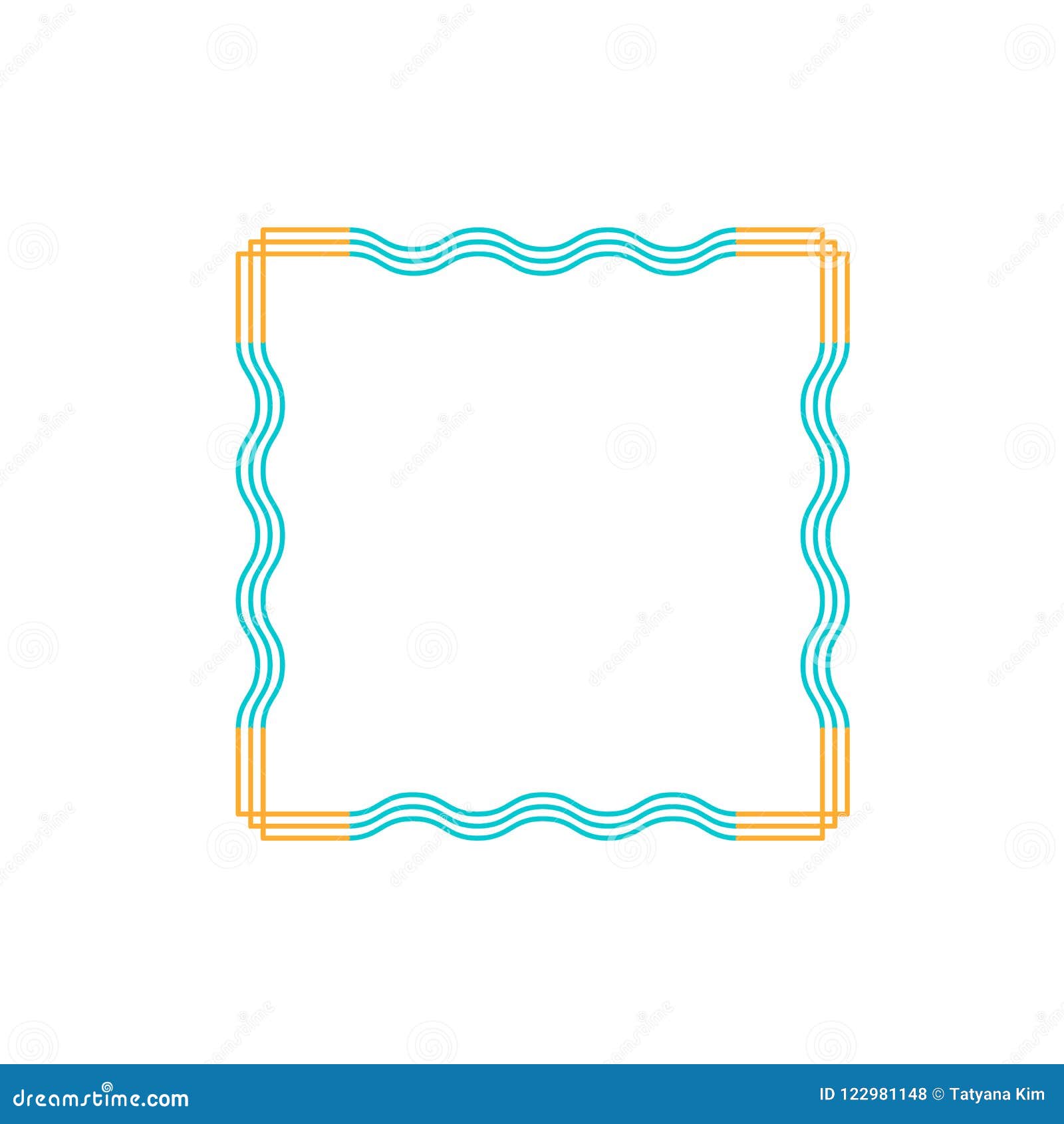 Colorful Line Borders And Frames