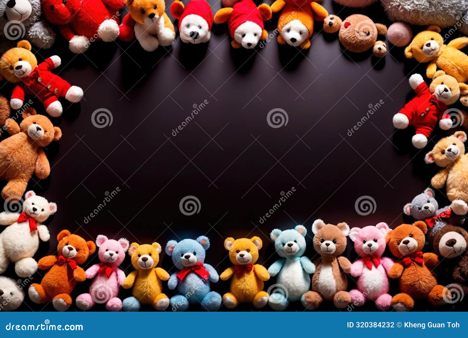 Frame Border Made of Stuffed Animals, Child Kid Concept Background ...