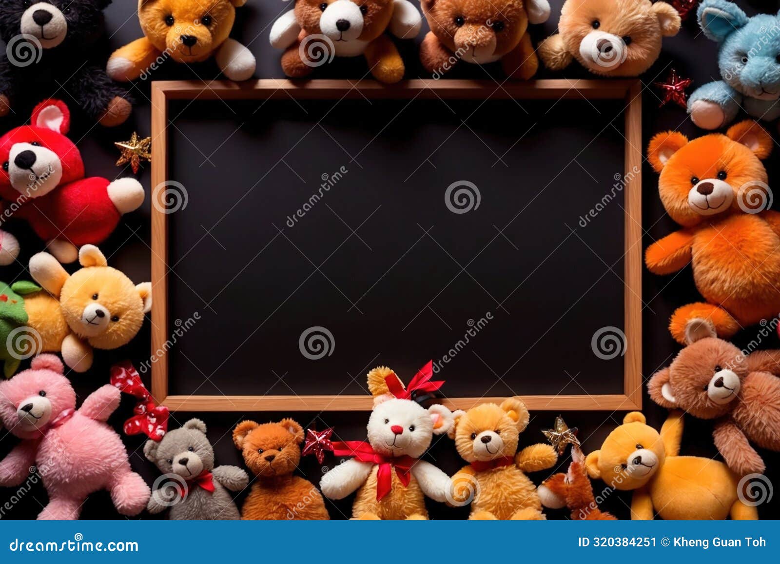 Frame Border Made of Stuffed Animals, Child Kid Concept Background ...