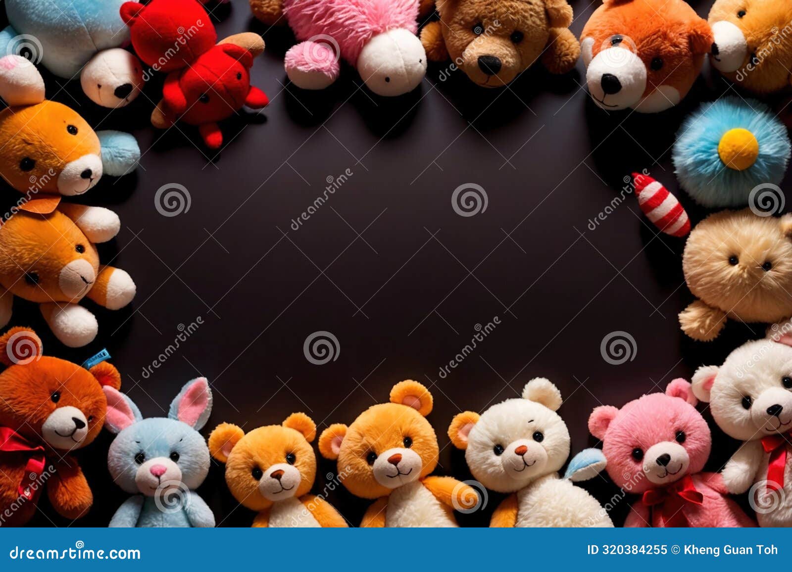 Frame Border Made of Stuffed Animals, Child Kid Concept Background ...