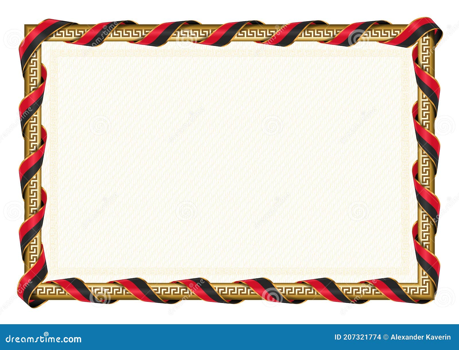 Frame and Border with Papua New Guinea Flag Stock Vector - Illustration ...
