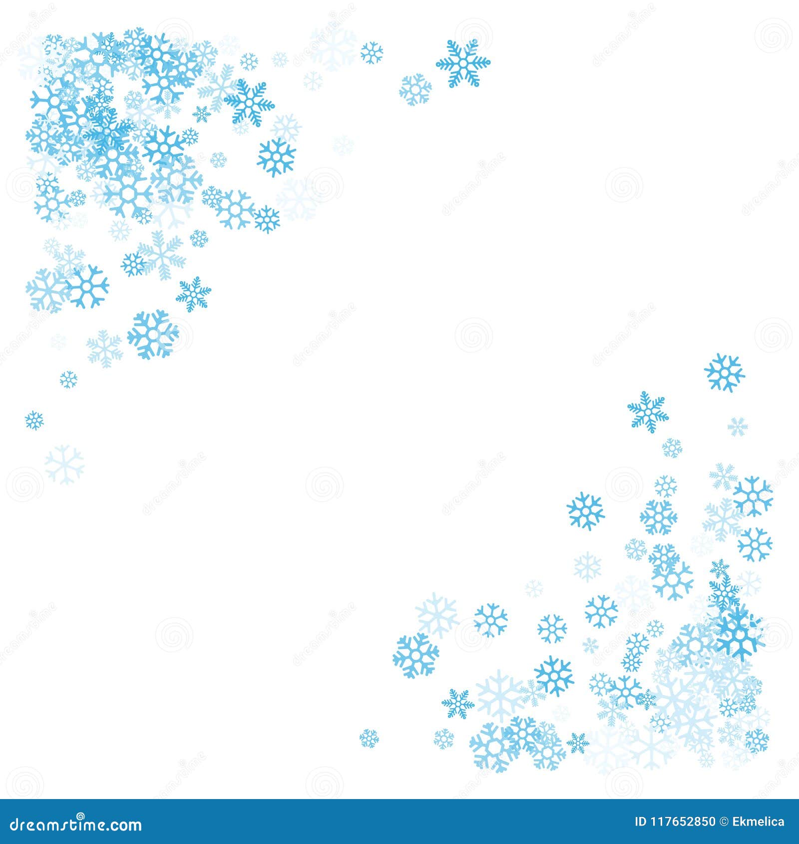 Snowflakes Corner Border