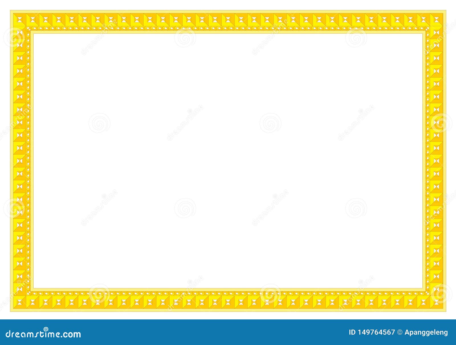 Geometric Frame & Border Symmetrical Style Ready for Add Text Stock ...