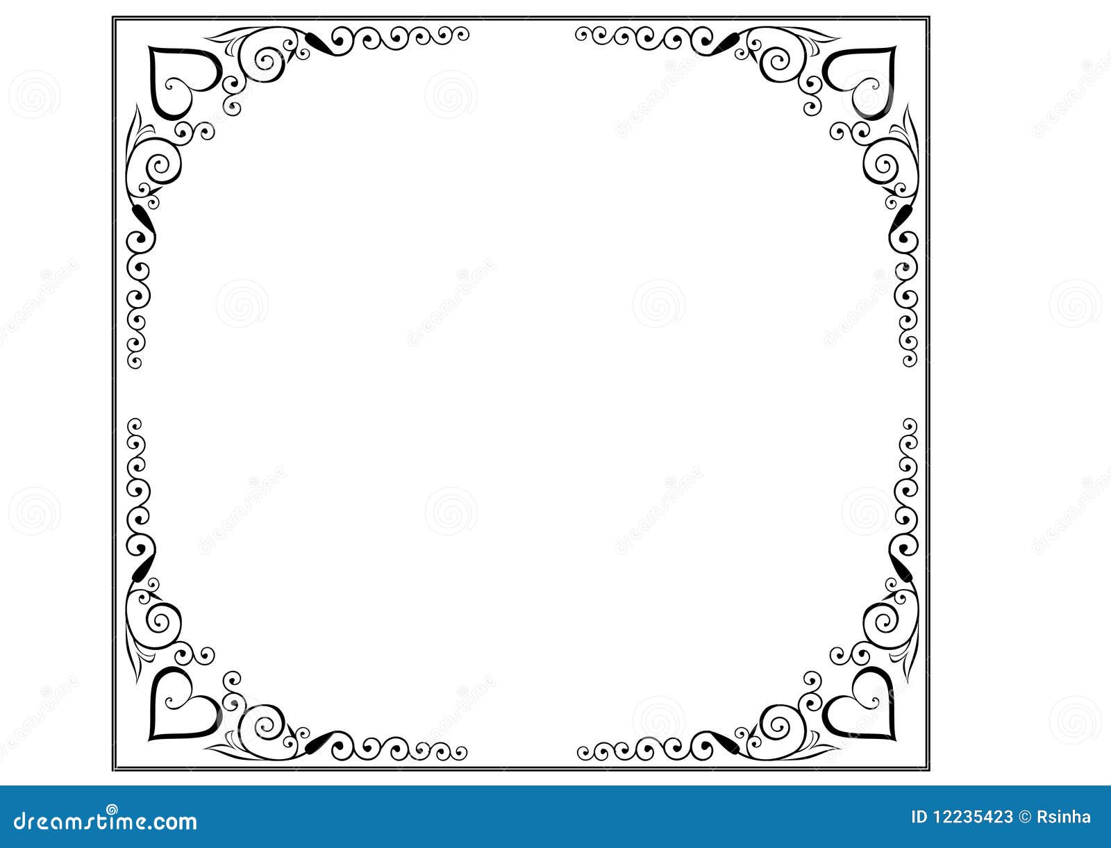 Frame and Borders Page Decoration Stock Vector - Illustration of flower ...