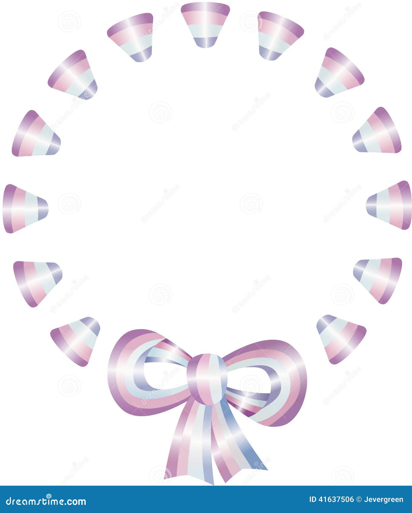 Frame with bow stock illustration. Illustration of elegance - 41637506