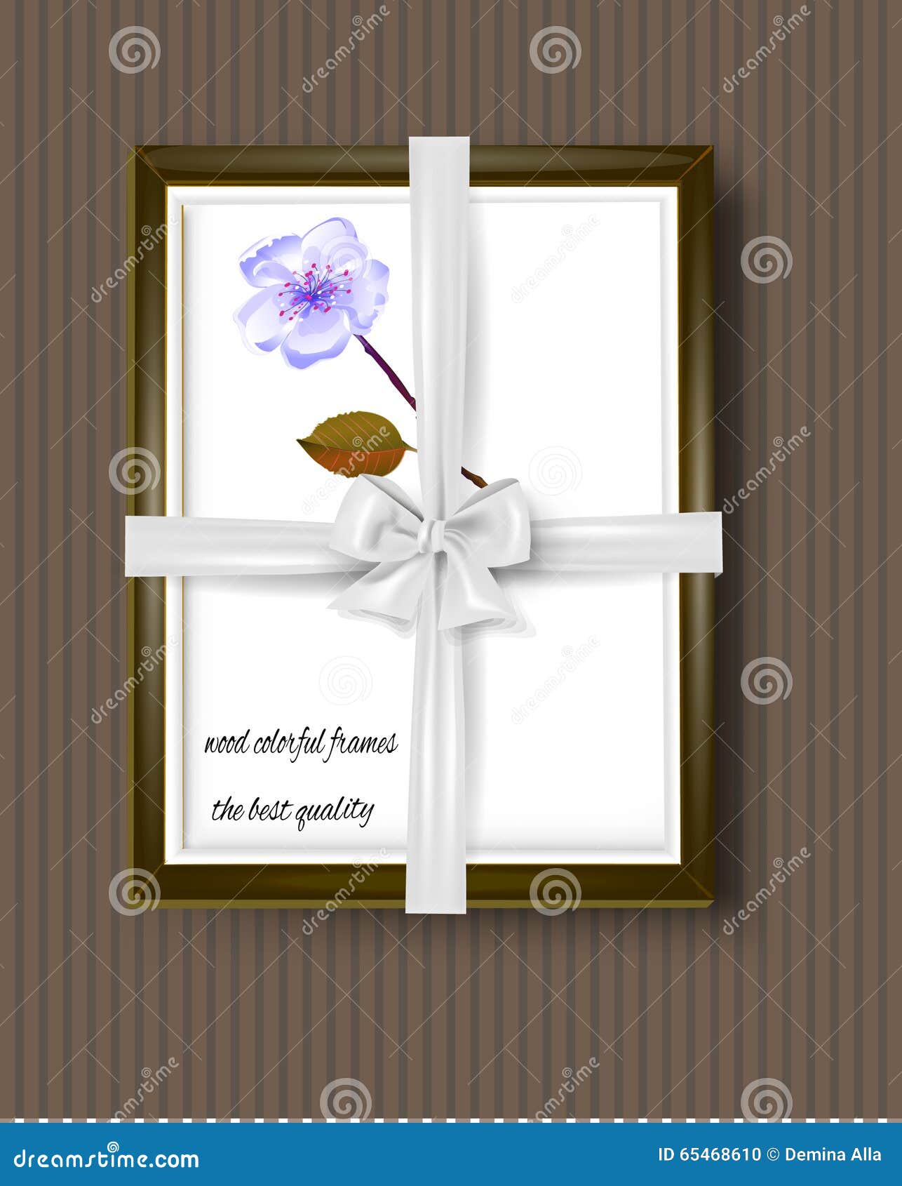 Frame with the Bow, Vintage Style Stock Vector - Illustration of poster ...