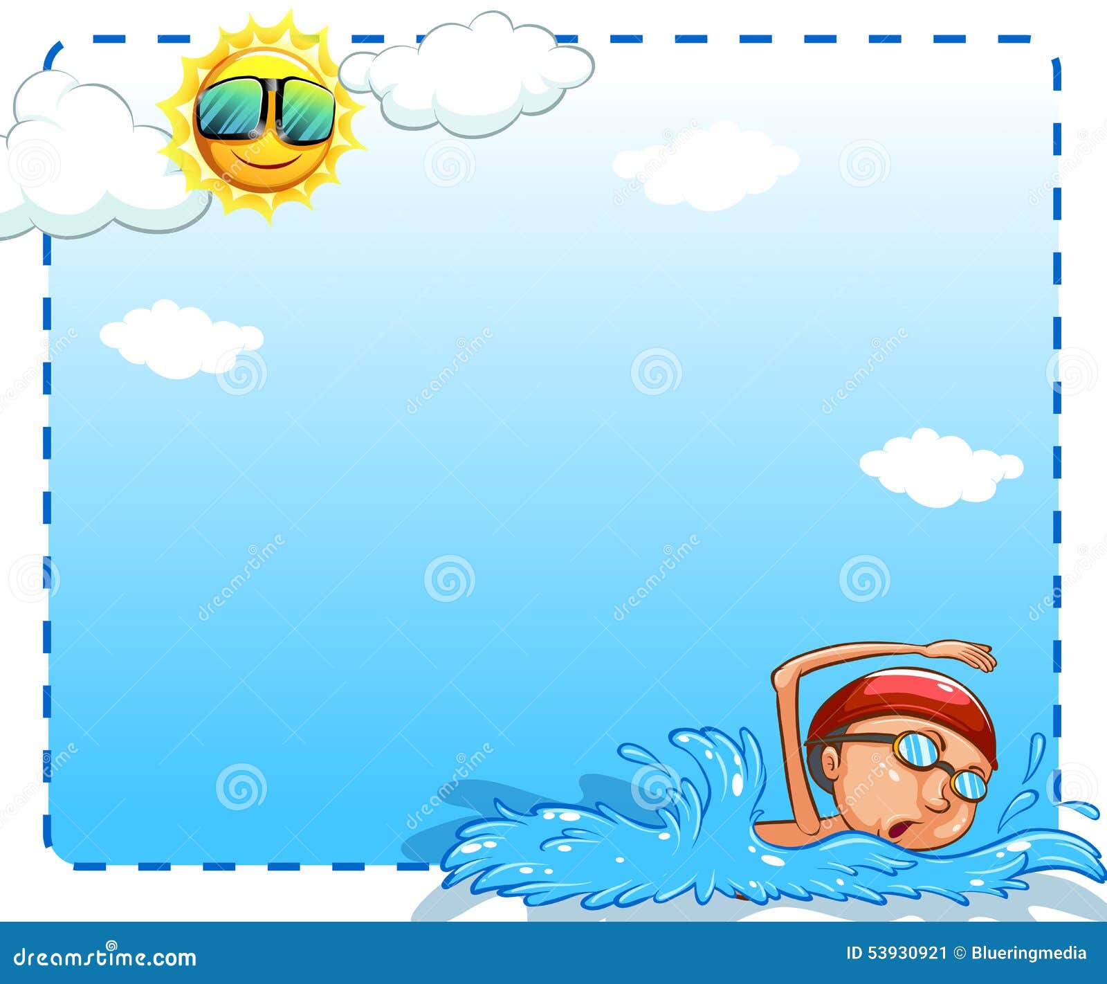 Frame stock vector. Illustration of athelete, male, clipart - 53930921