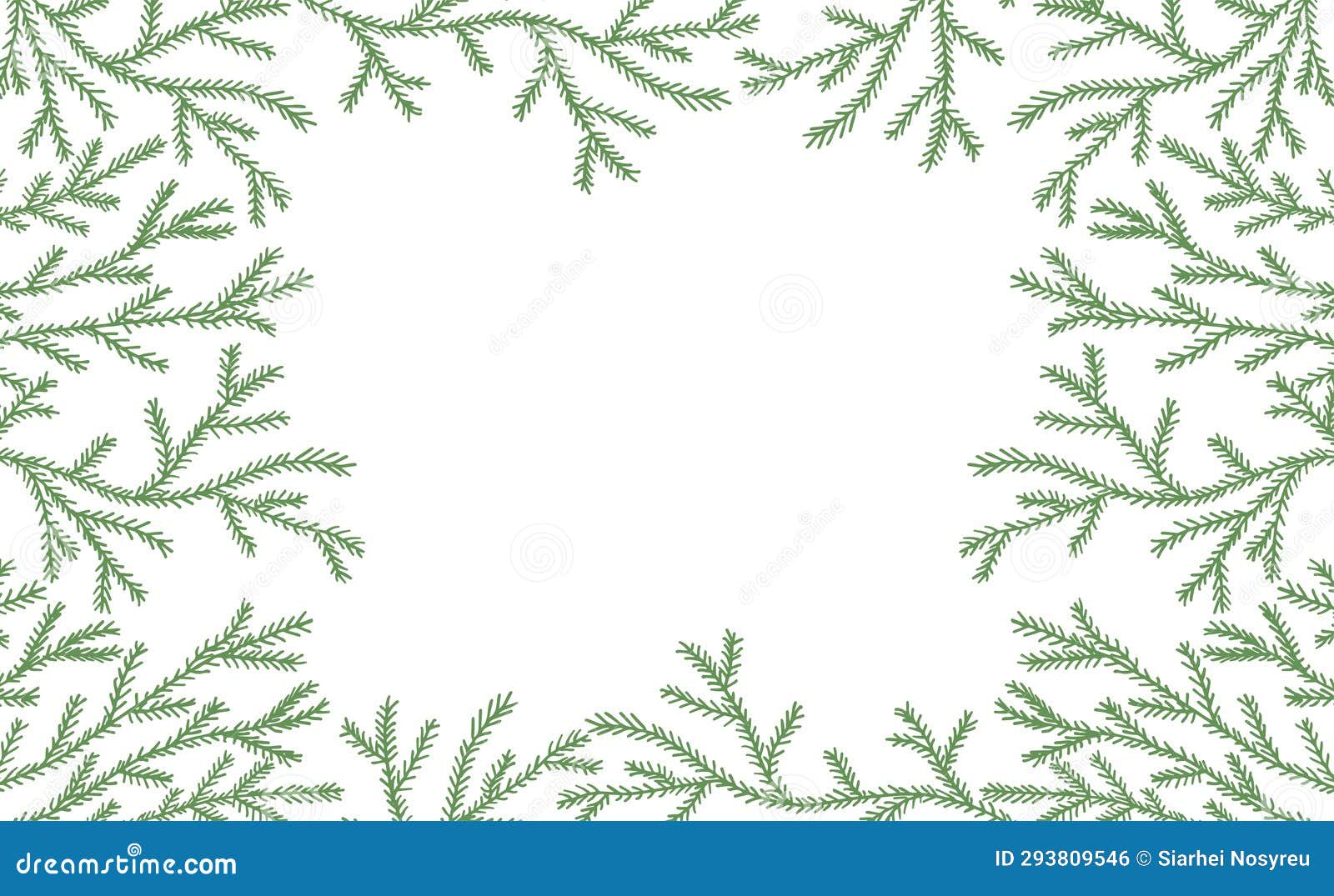 Frame From Branches Tree, Silhouette Of Branch Rowan Tree. Vector ...