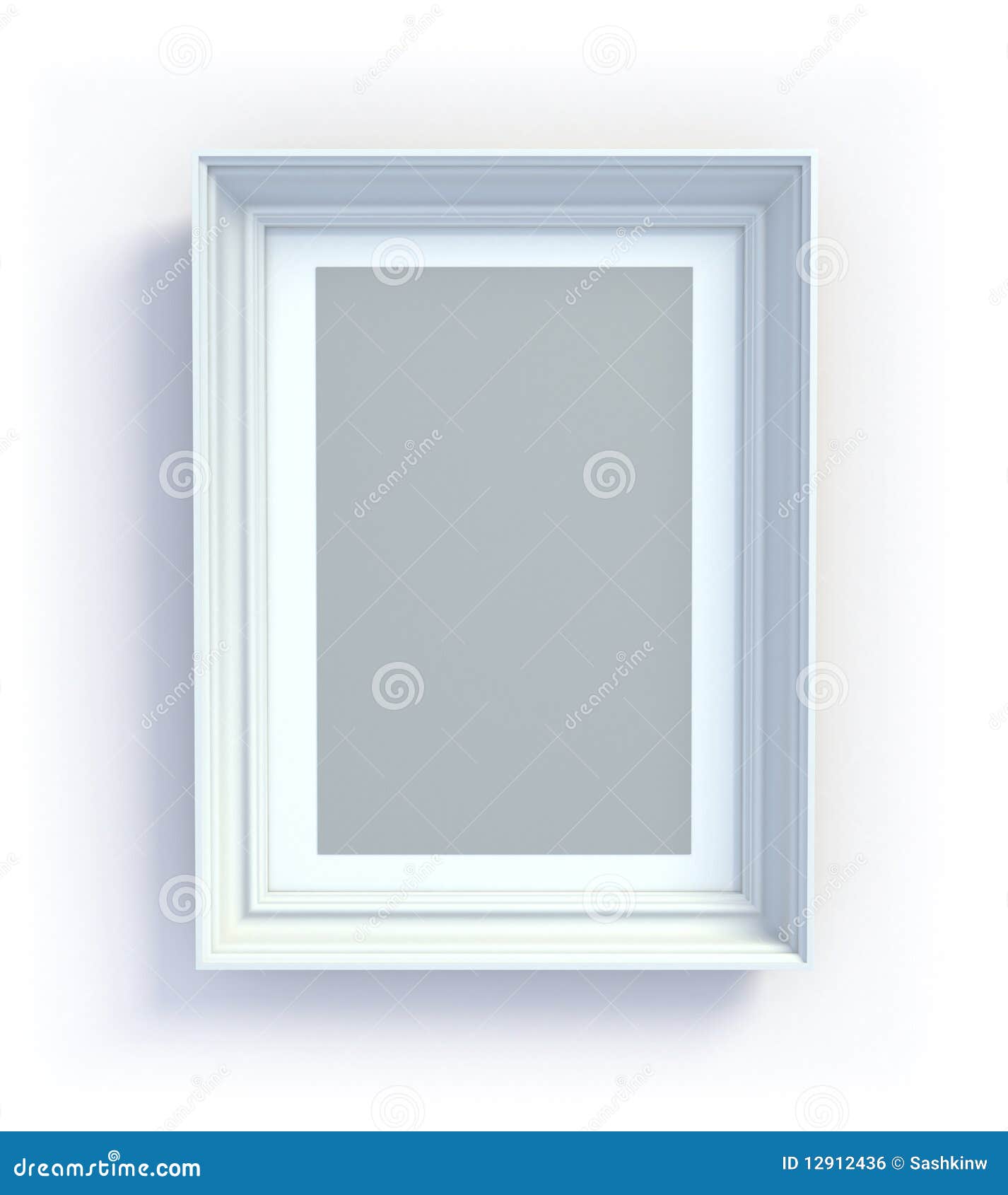 Frame branco ilustração stock. Ilustração de parede, marcador - 12912436